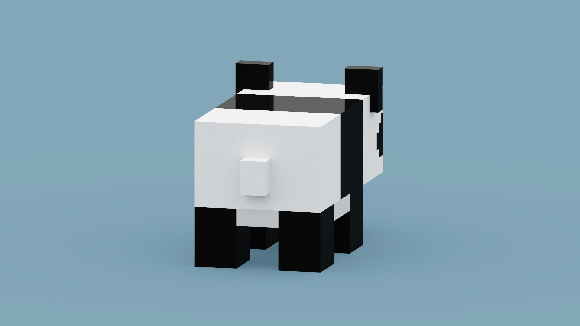 3D Minecraft Panda Model - TurboSquid 2089586