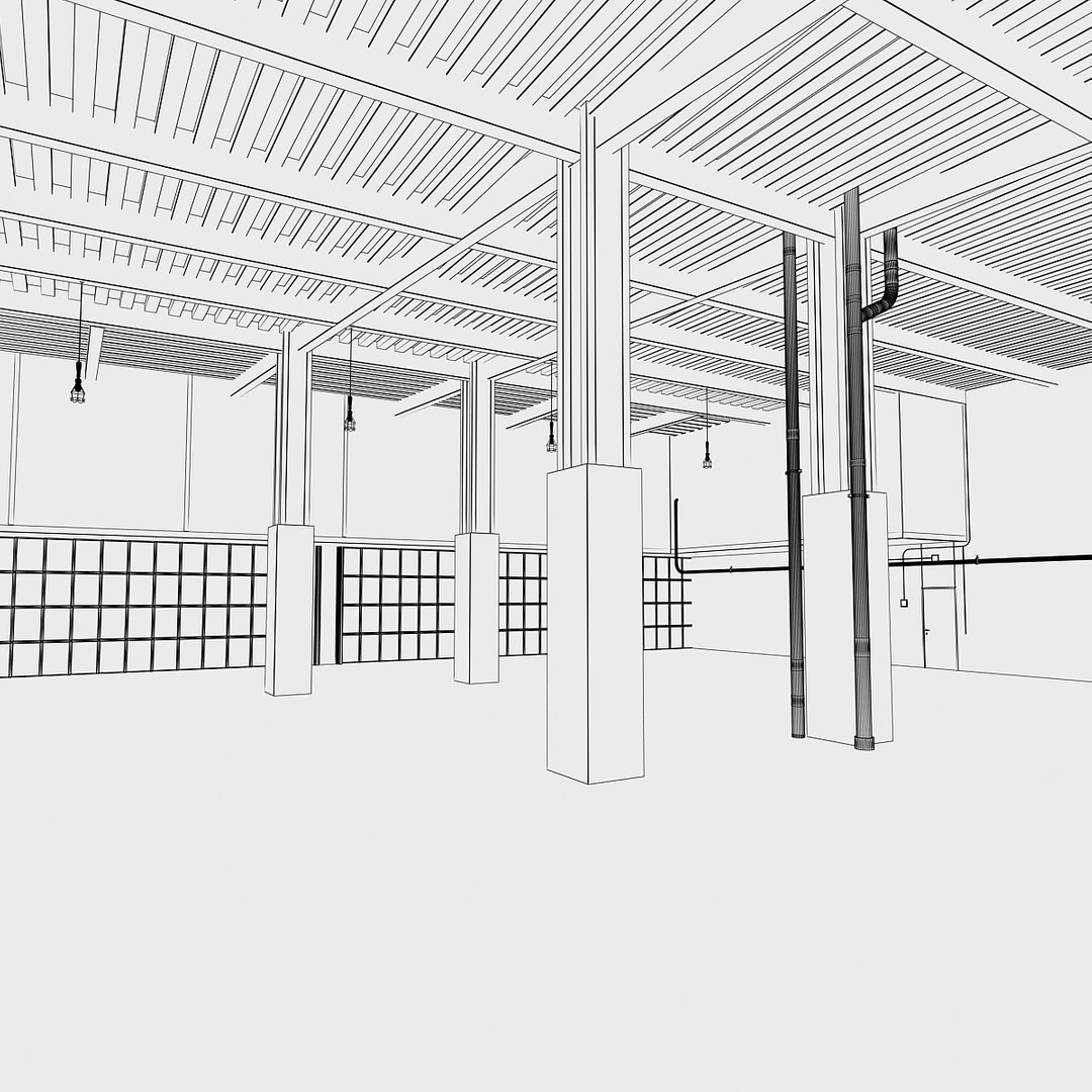 3d Loft Interior Model