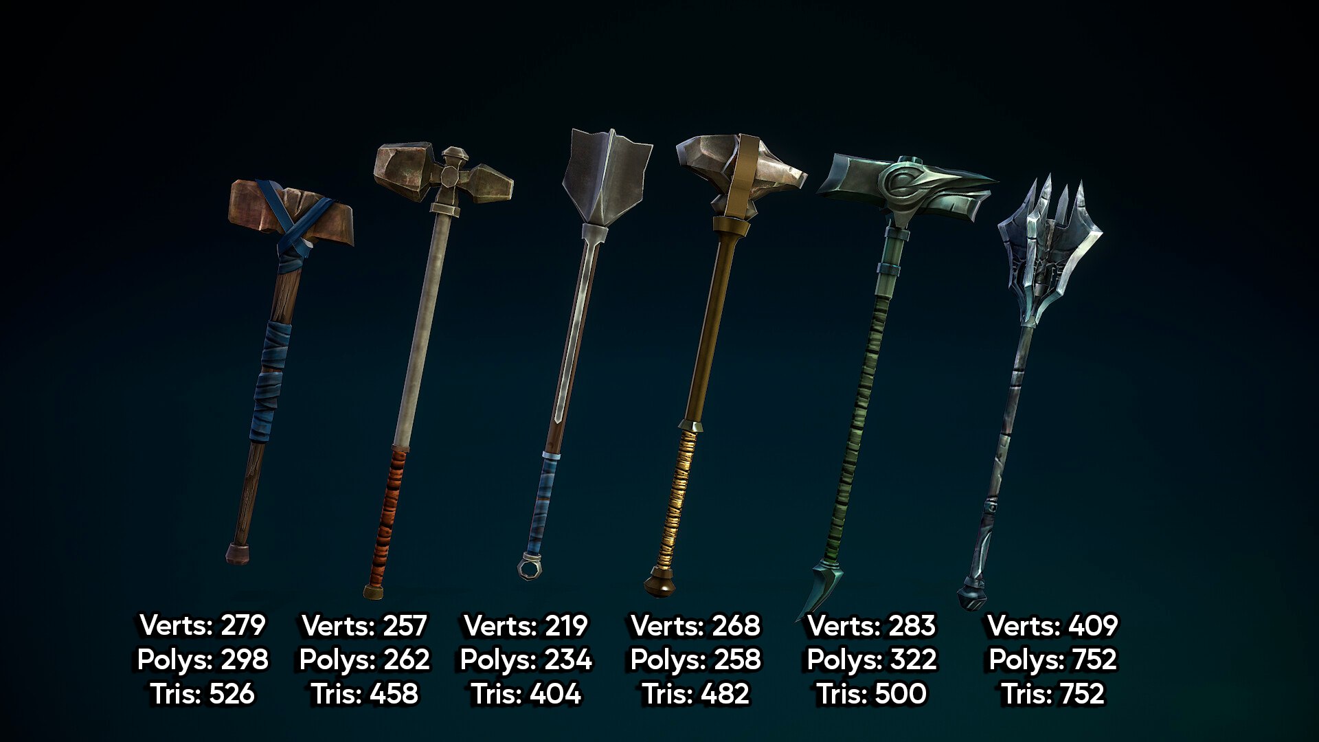 3D Hand - Painted Set Of 48 Weapons Model - TurboSquid 1854264