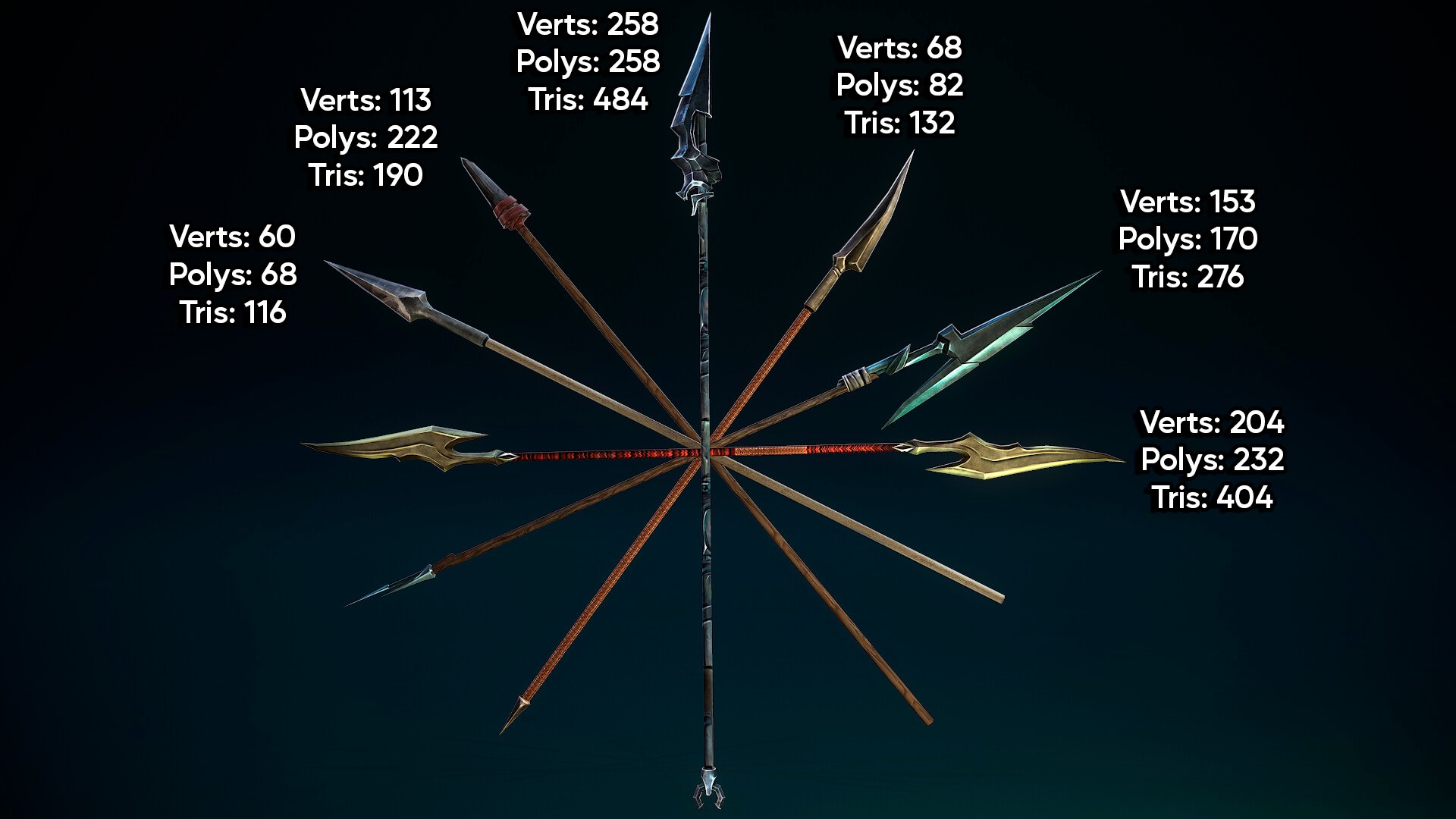 3D Hand - Painted Set Of 48 Weapons Model - TurboSquid 1854264