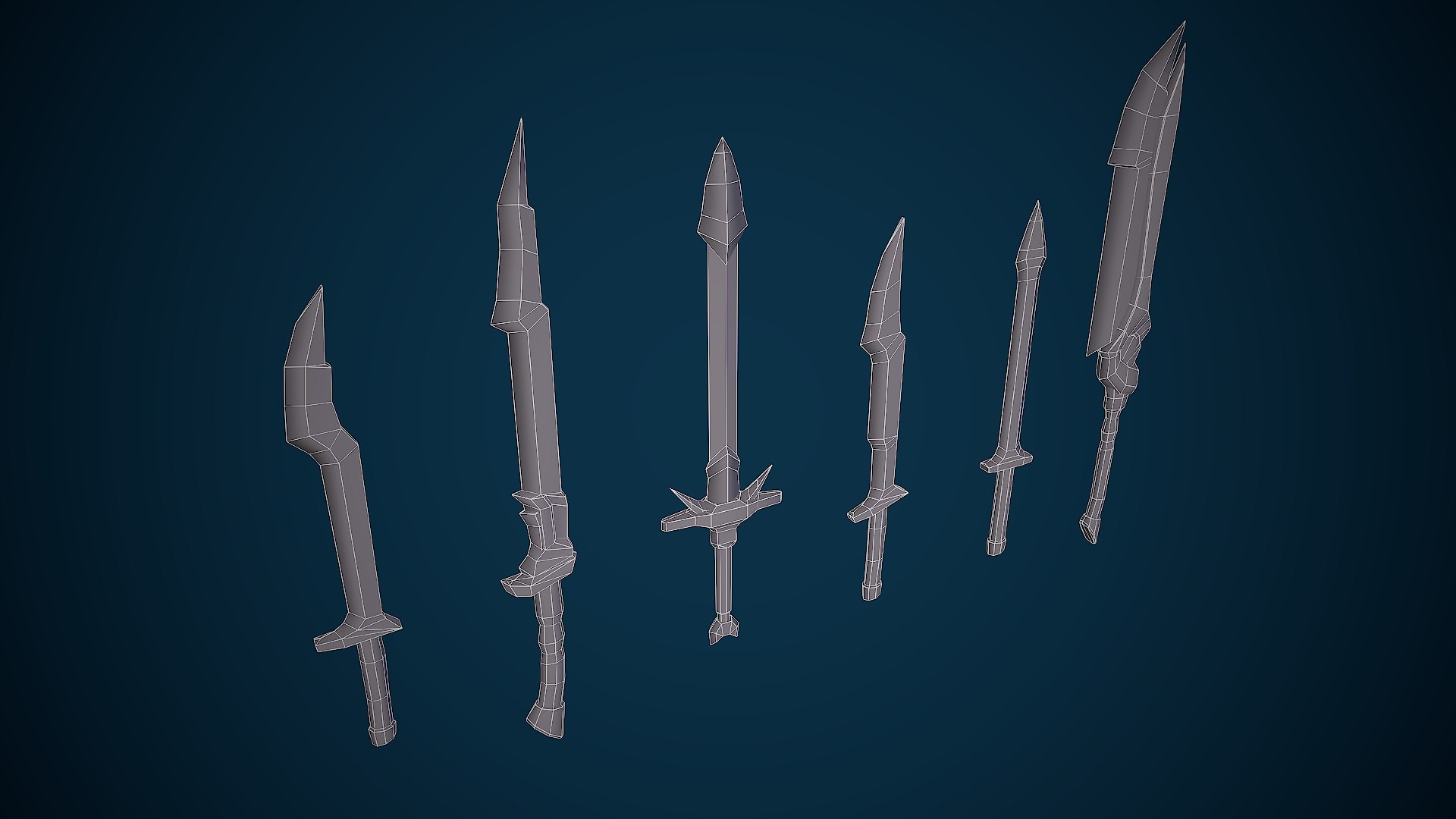 3D Hand - Painted Set Of 48 Weapons Model - TurboSquid 1854264