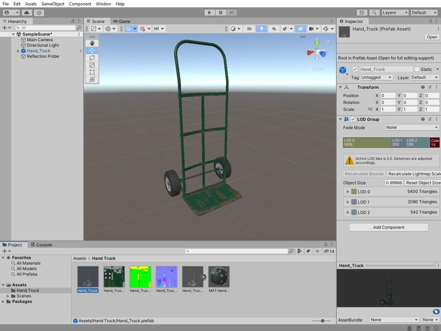3D Hand Truck Game-Ready Model - TurboSquid 2066027