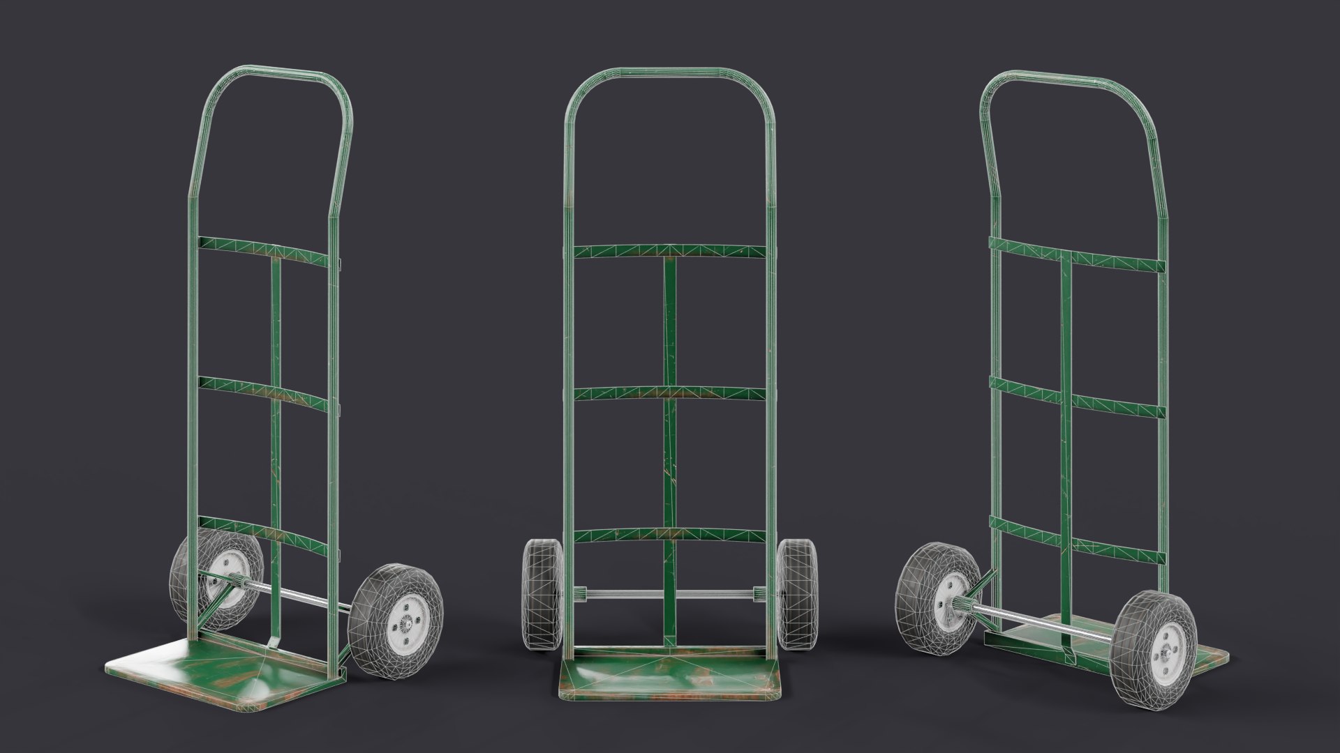3D Hand Truck Game-Ready Model - TurboSquid 2066027