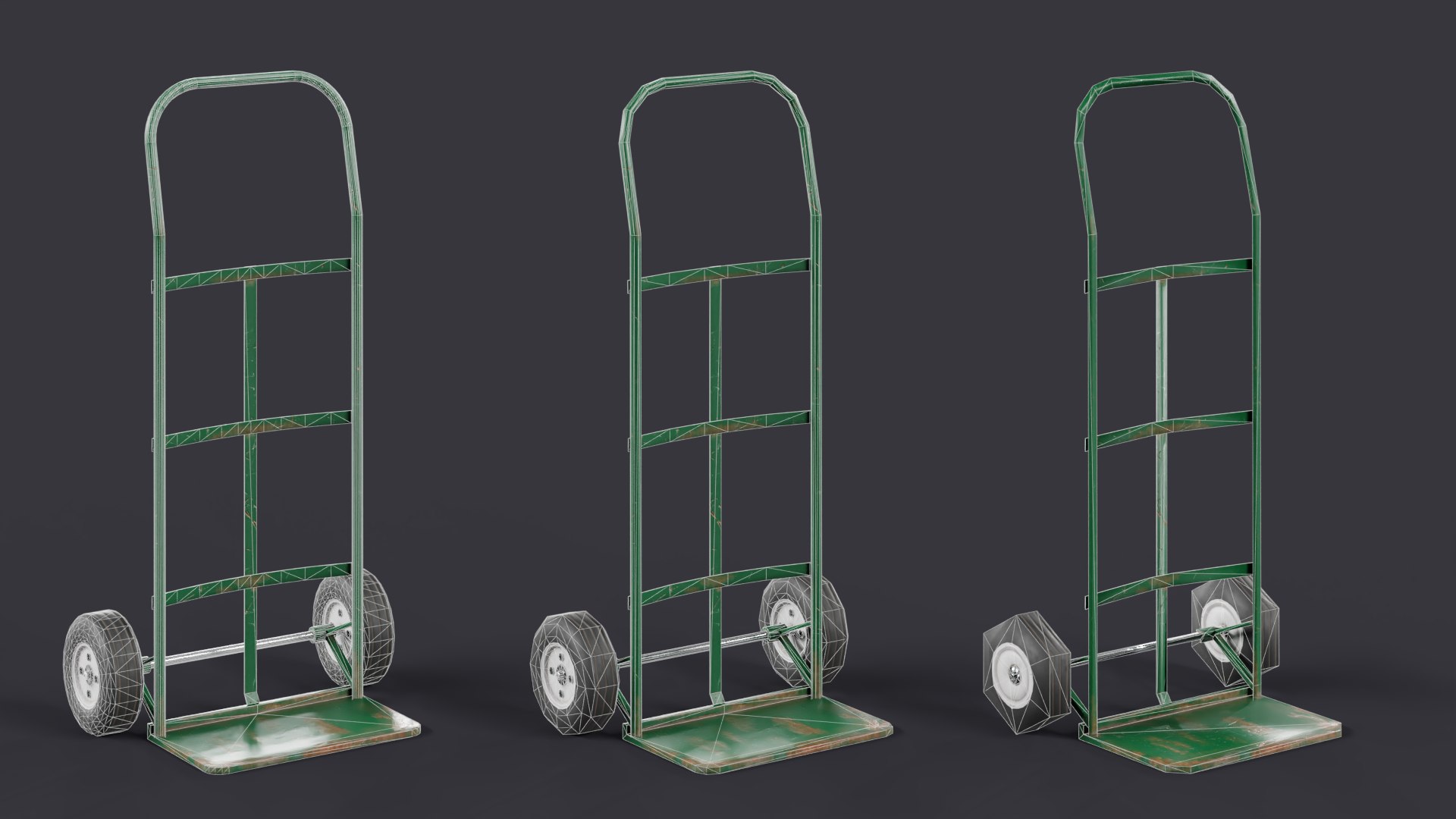 3D Hand Truck Game-Ready Model - TurboSquid 2066027