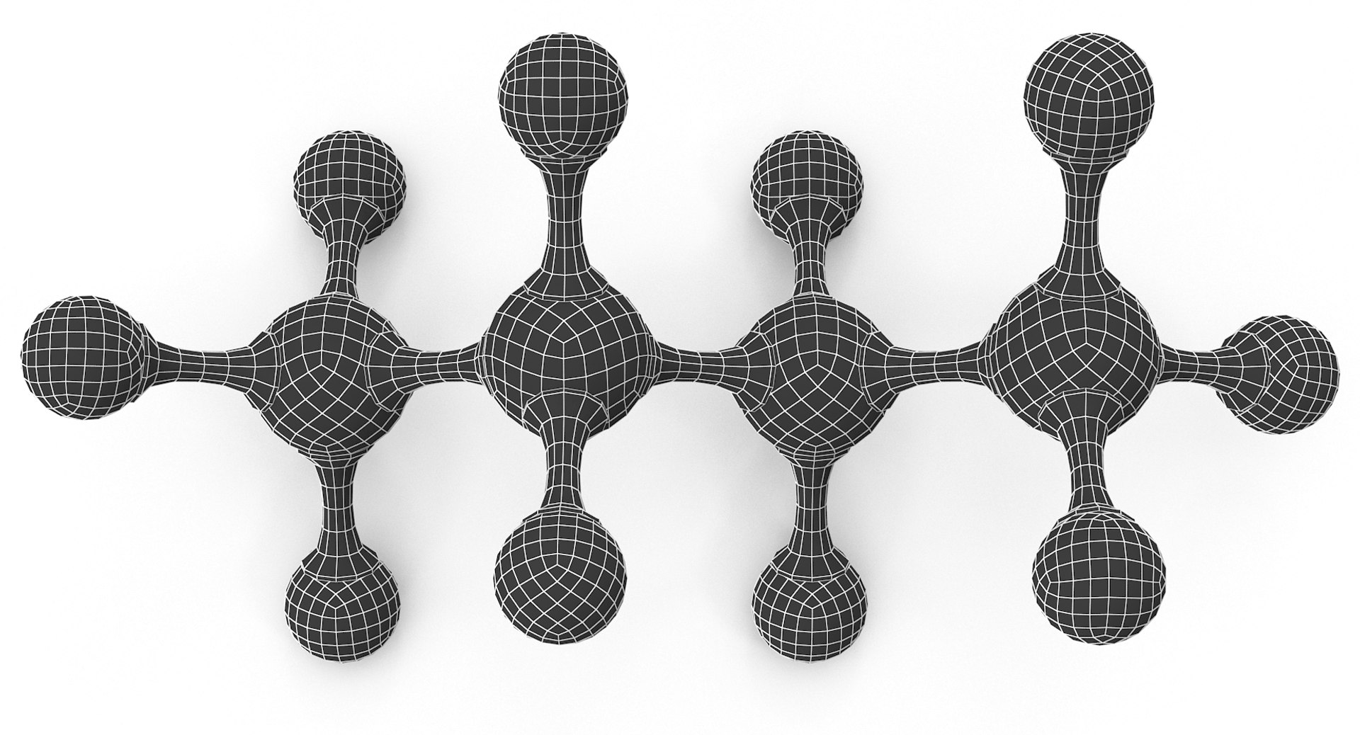 3D Model Butane Molecular - TurboSquid 1274331