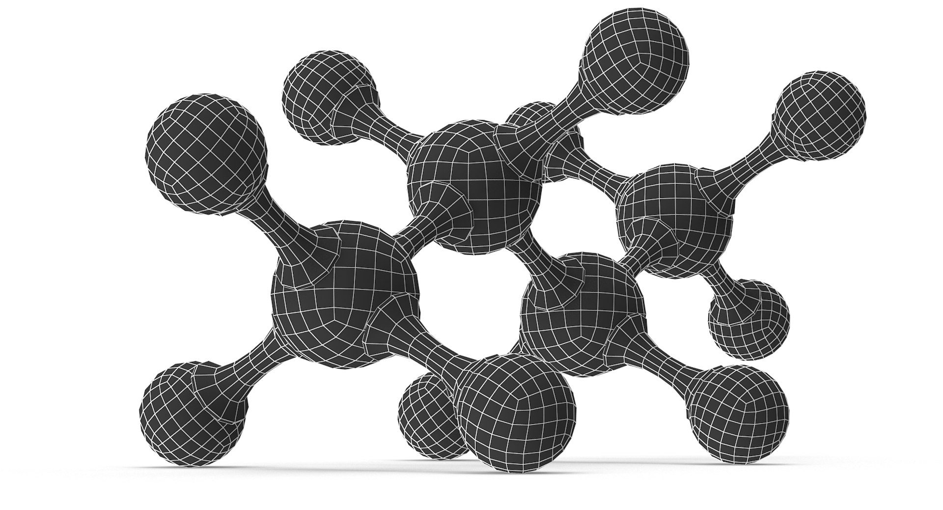 3D Model Butane Molecular - TurboSquid 1274331