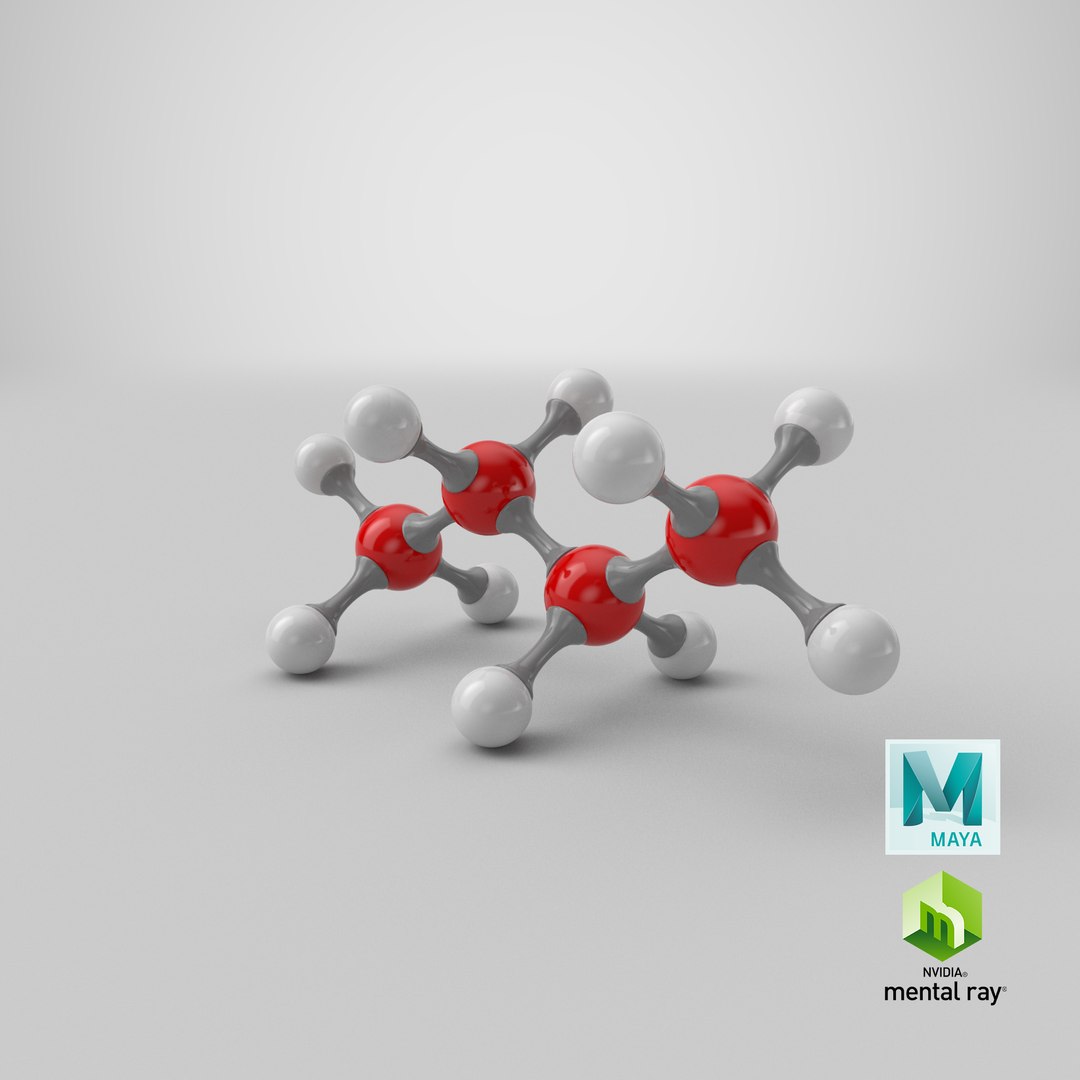 3D Model Butane Molecular - TurboSquid 1274331