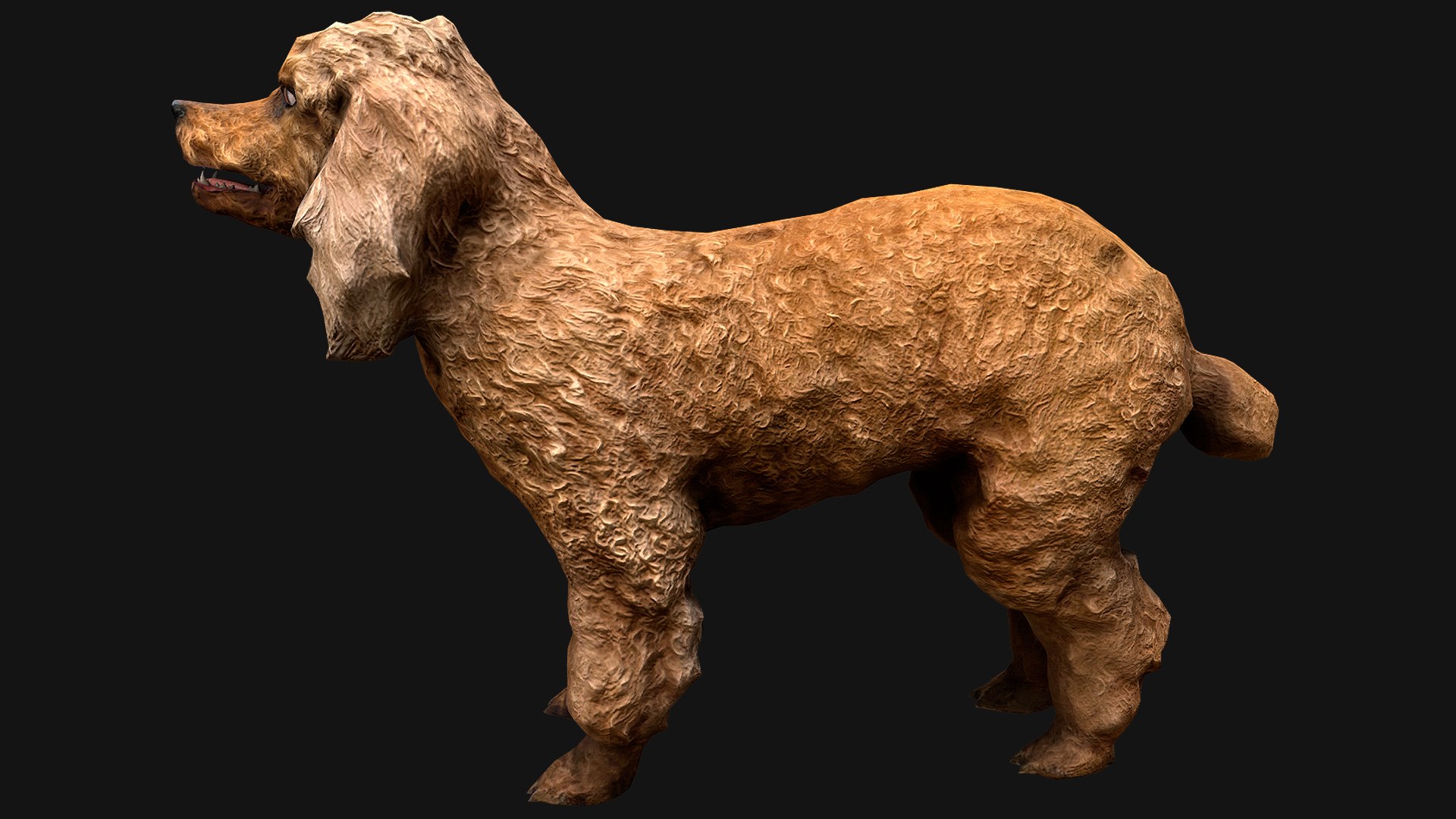 3D model Dog Cockapoo Cocker Spaniel Mix Poodle - TurboSquid 2066970