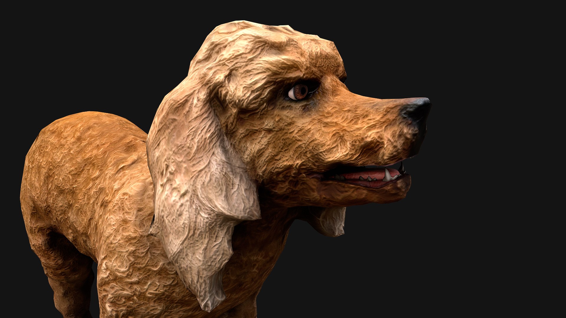 3D Model Dog Cockapoo Cocker Spaniel Mix Poodle - TurboSquid 2066970