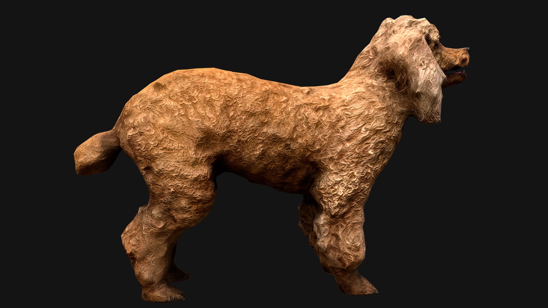 3D Model Dog Cockapoo Cocker Spaniel Mix Poodle - TurboSquid 2066970