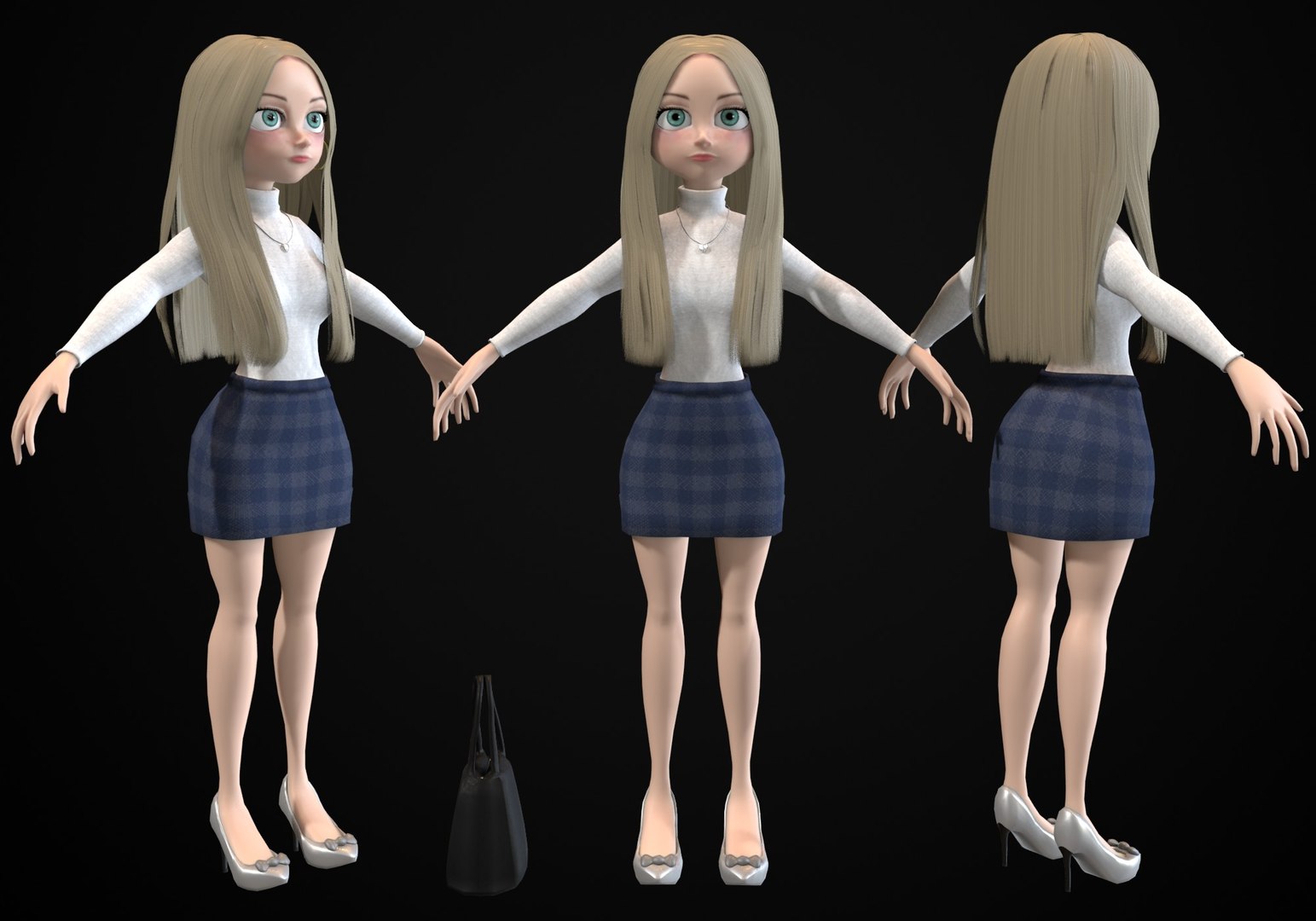 3D Pretty Small Girl Model - TurboSquid 1887234