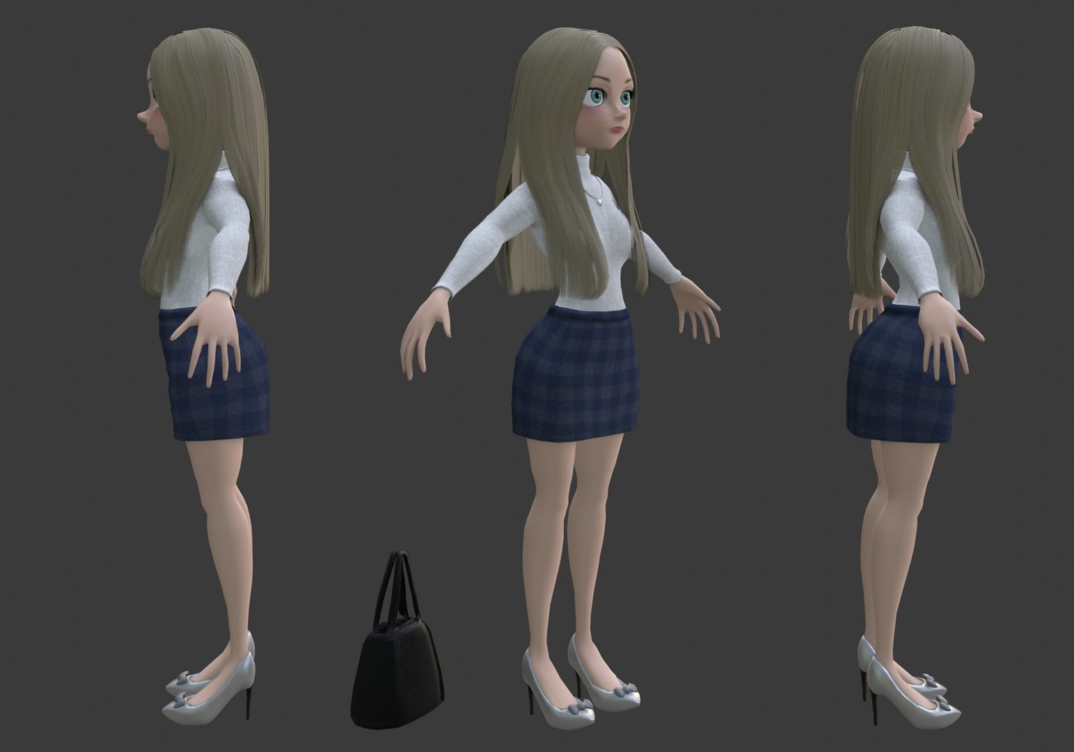 3D Pretty Small Girl Model - TurboSquid 1887234
