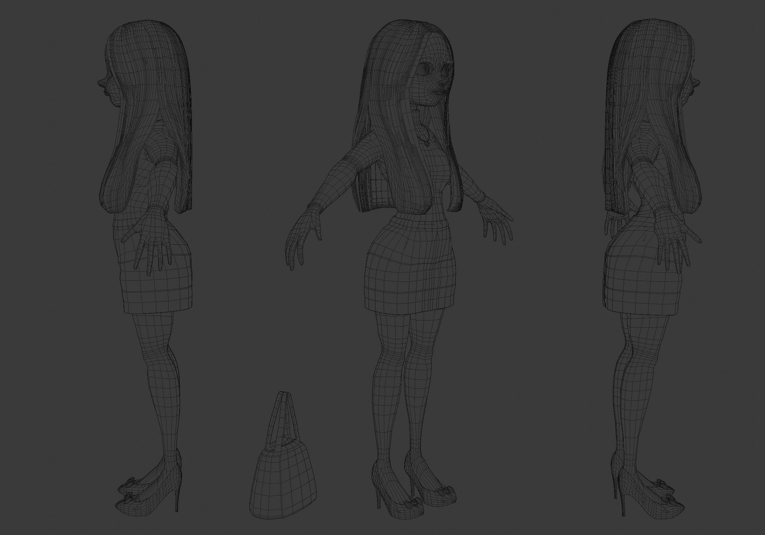 3D Pretty Small Girl Model - TurboSquid 1887234