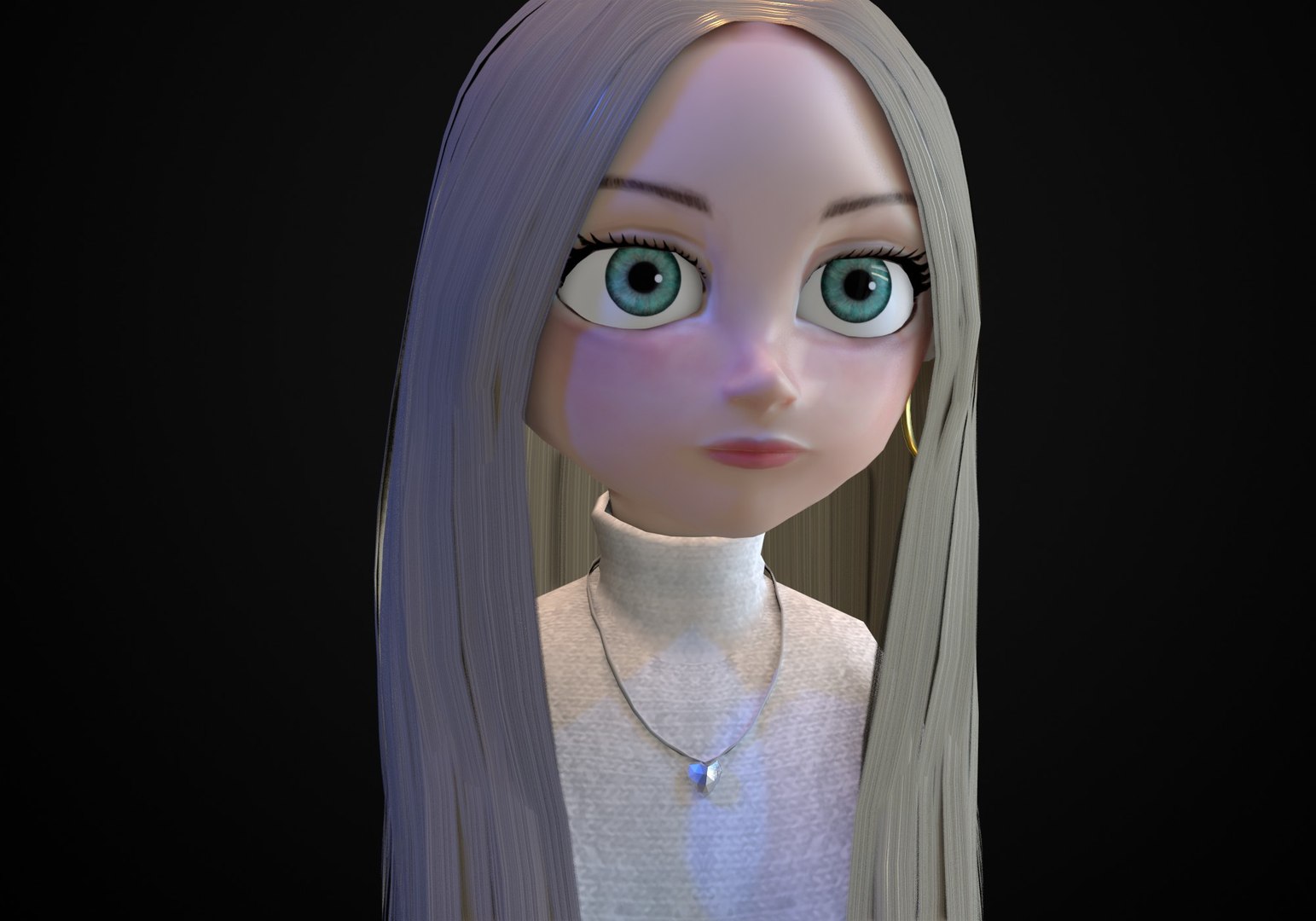 3D Pretty Small Girl Model - TurboSquid 1887234