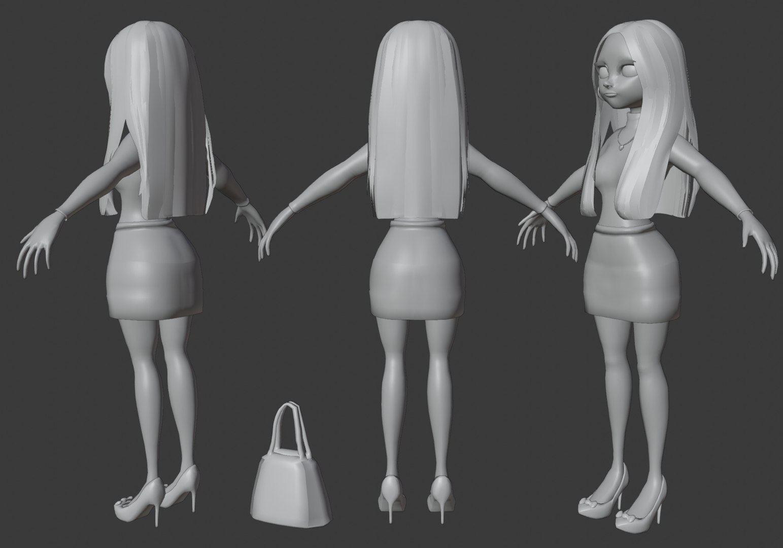 3D Pretty Small Girl Model - TurboSquid 1887234