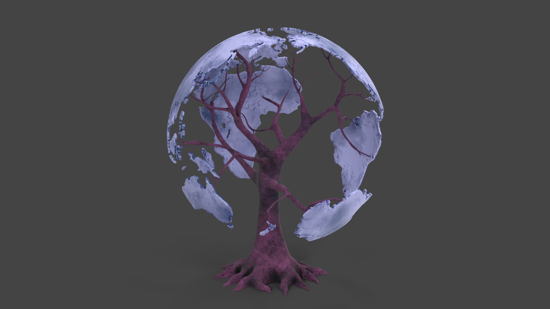 Tree globe 3D model - TurboSquid 1666508