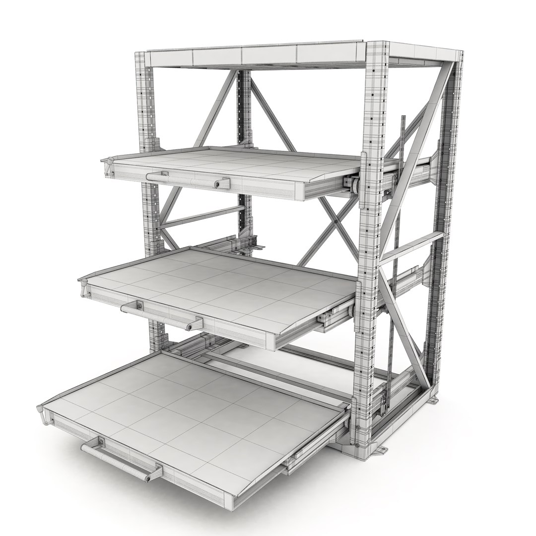3D Model Heavy-duty Rack - TurboSquid 1394664