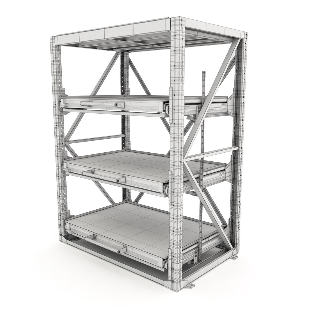 3D Model Heavy-duty Rack - TurboSquid 1394664
