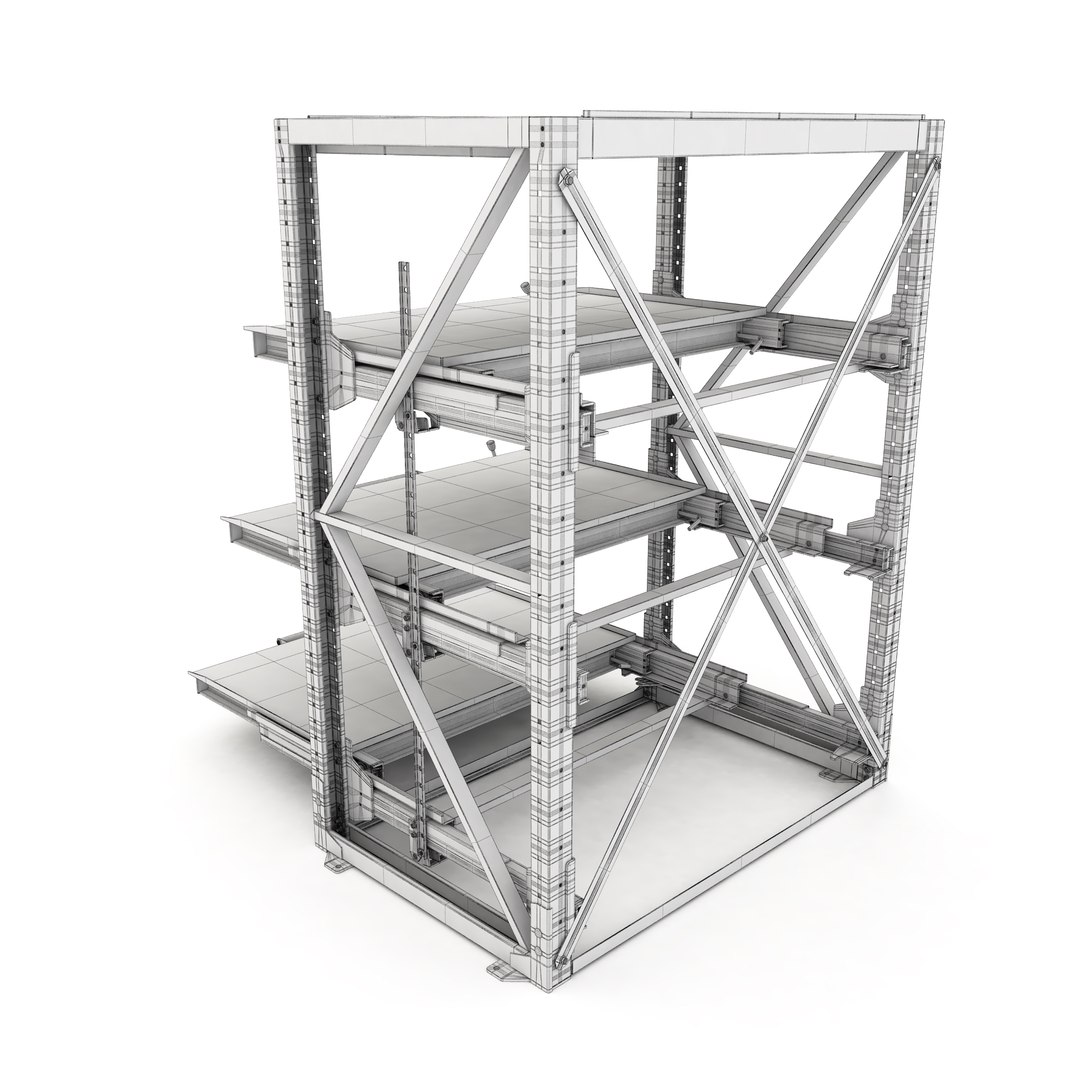 3D Model Heavy-duty Rack - TurboSquid 1394664