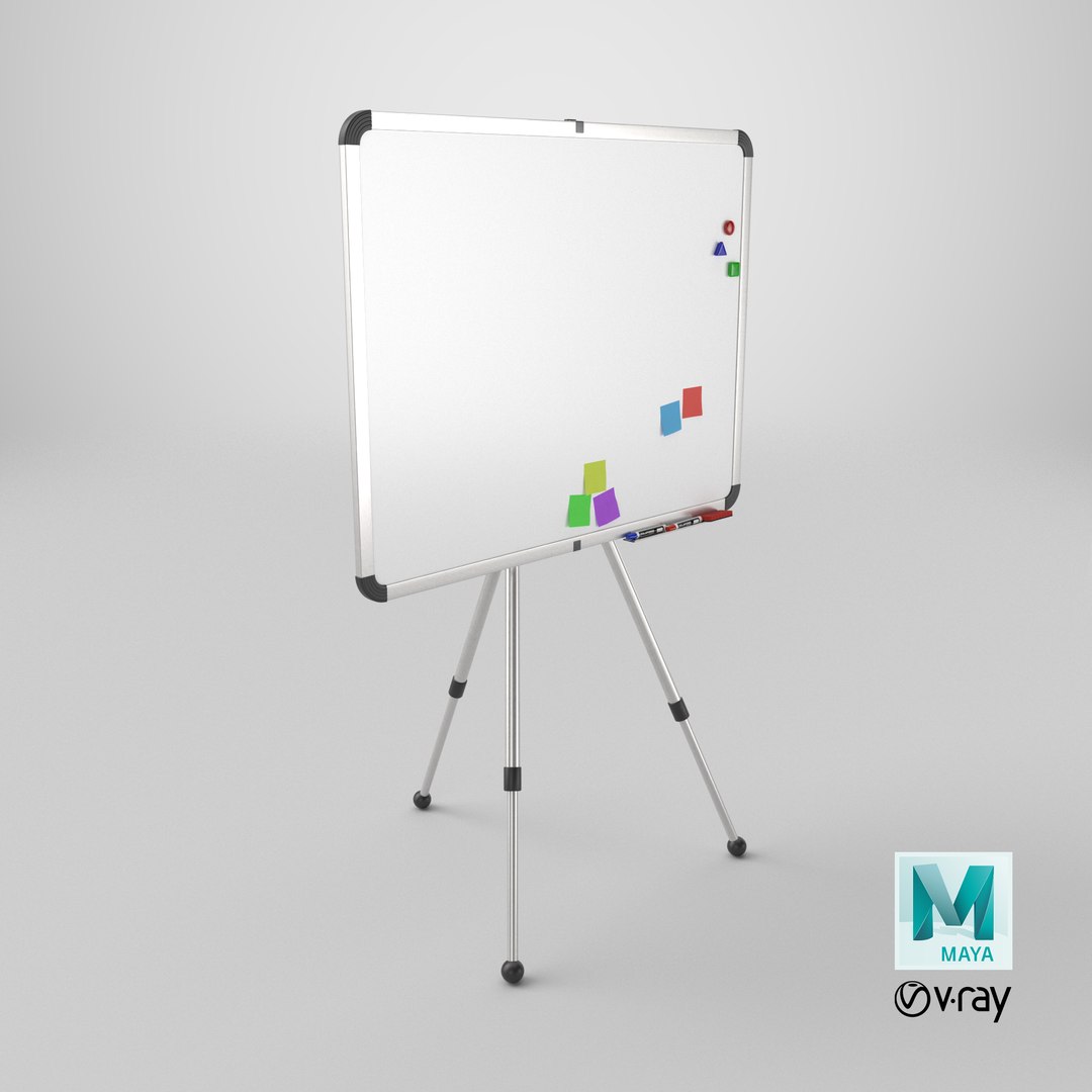 3D Customizable Metal Whiteboard With Stand - Rectangular Writing Board ...