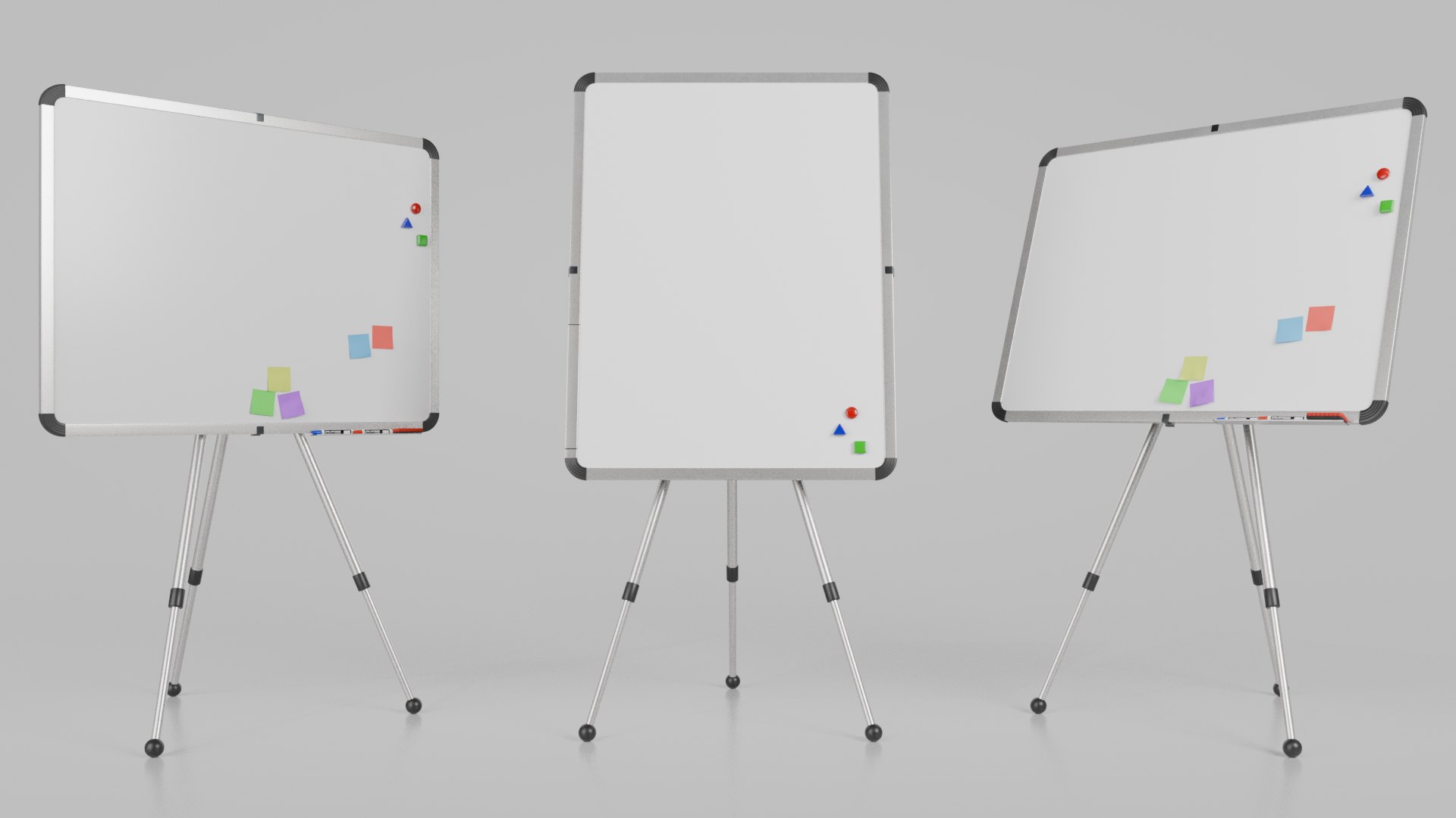 3D Customizable Metal Whiteboard With Stand - Rectangular Writing Board ...