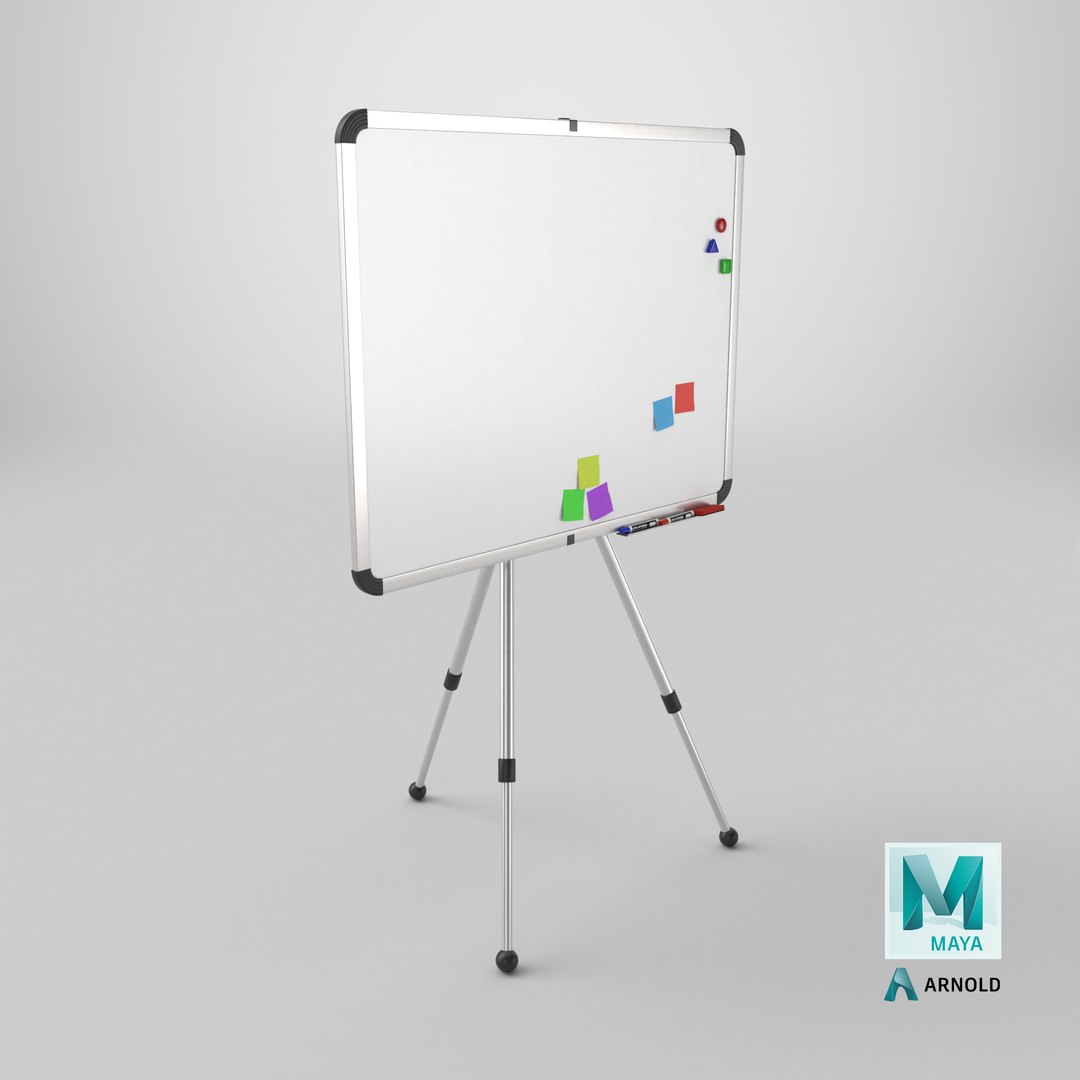 3D Customizable Metal Whiteboard With Stand - Rectangular Writing Board ...