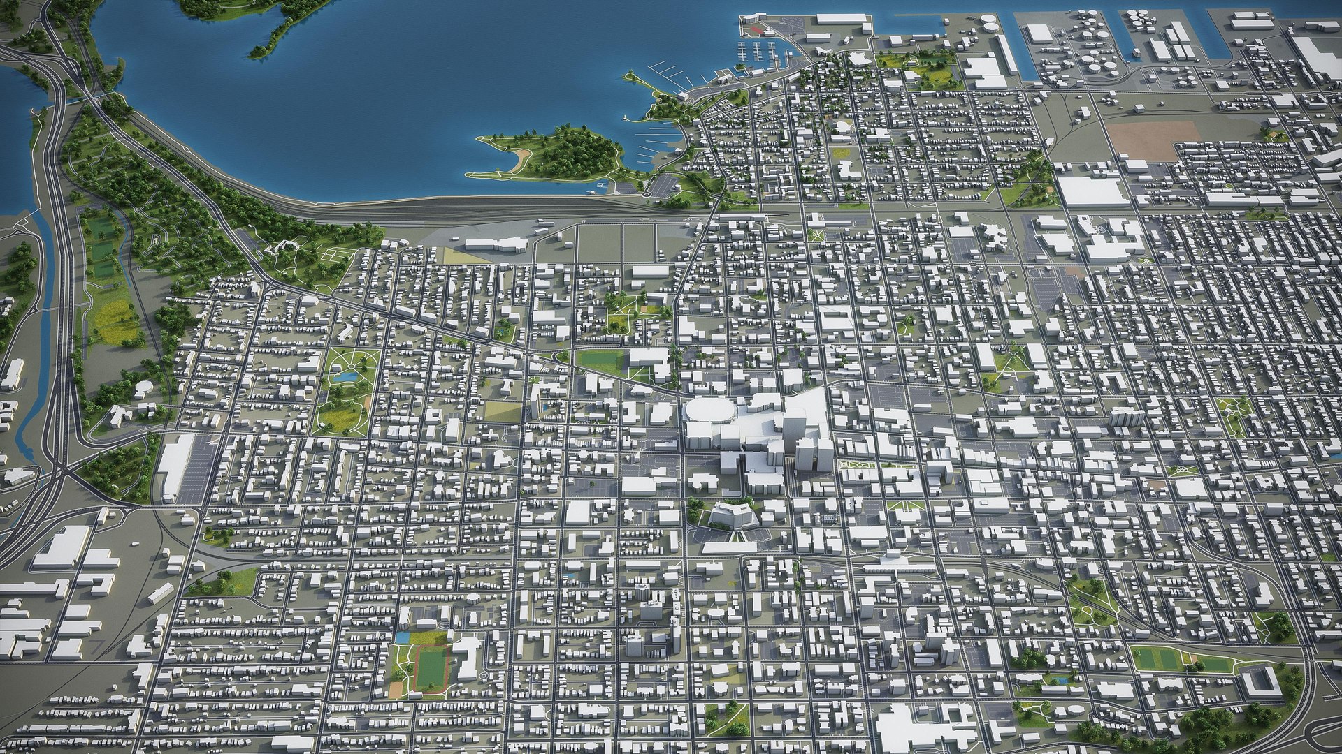 Hamilton canada surrounding - 3D model - TurboSquid 1478707