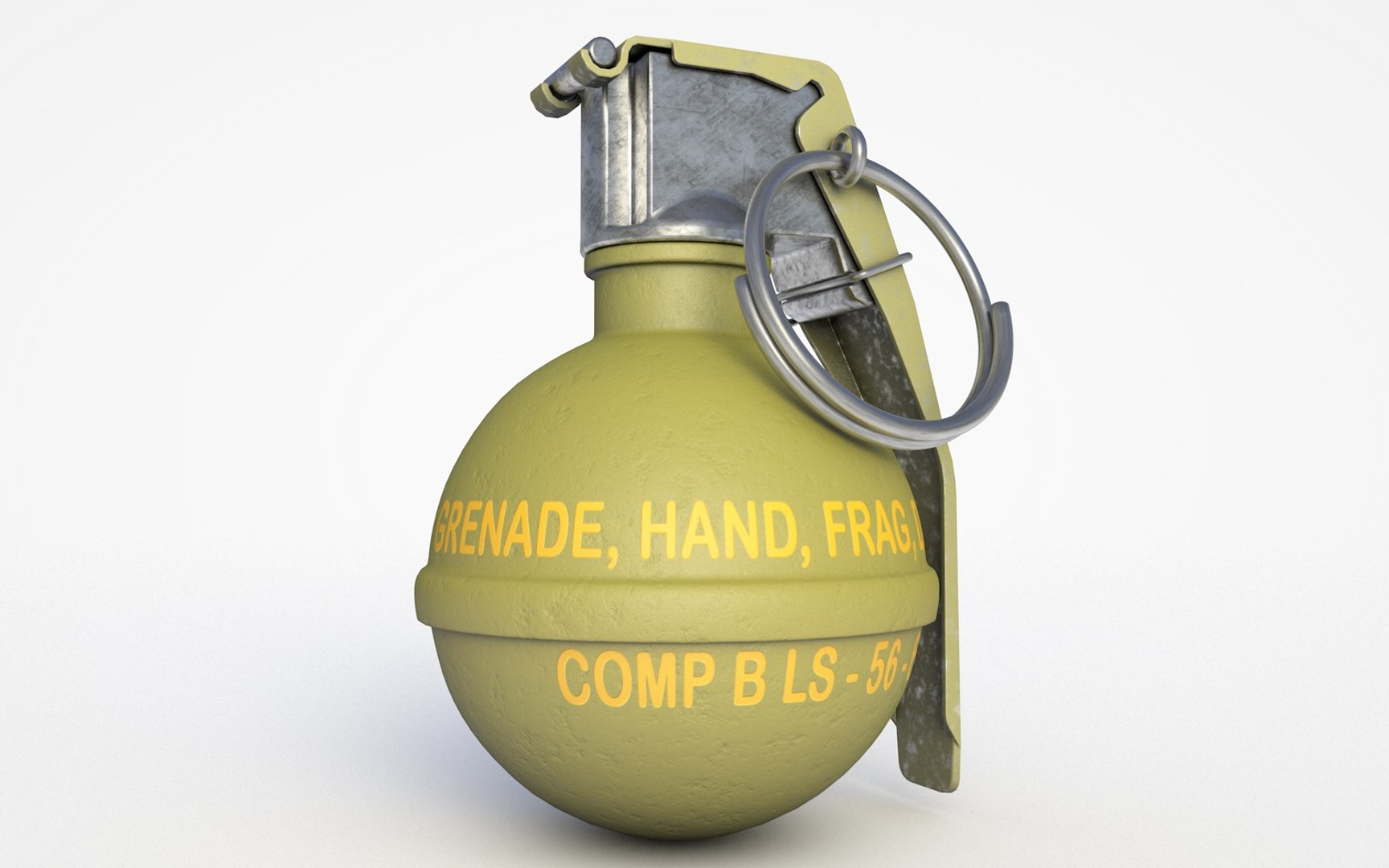 M67 grenade 3D model - TurboSquid 1423676