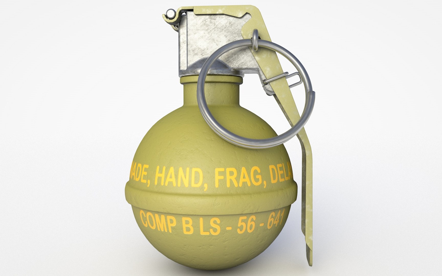 M67 grenade 3D model - TurboSquid 1423676