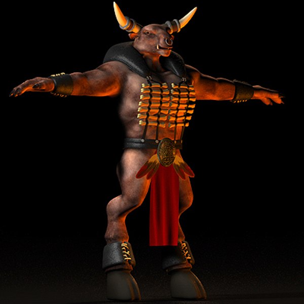 minotaur character 3d model