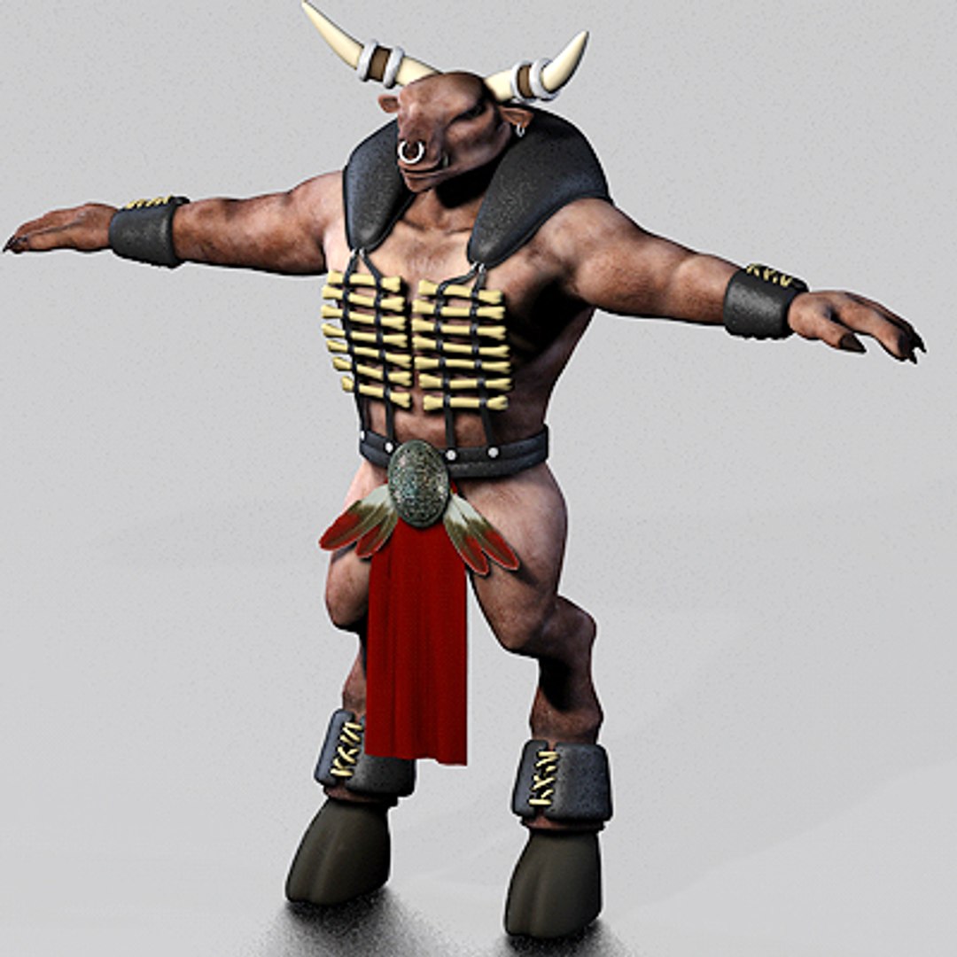 Minotaur Character 3d Model