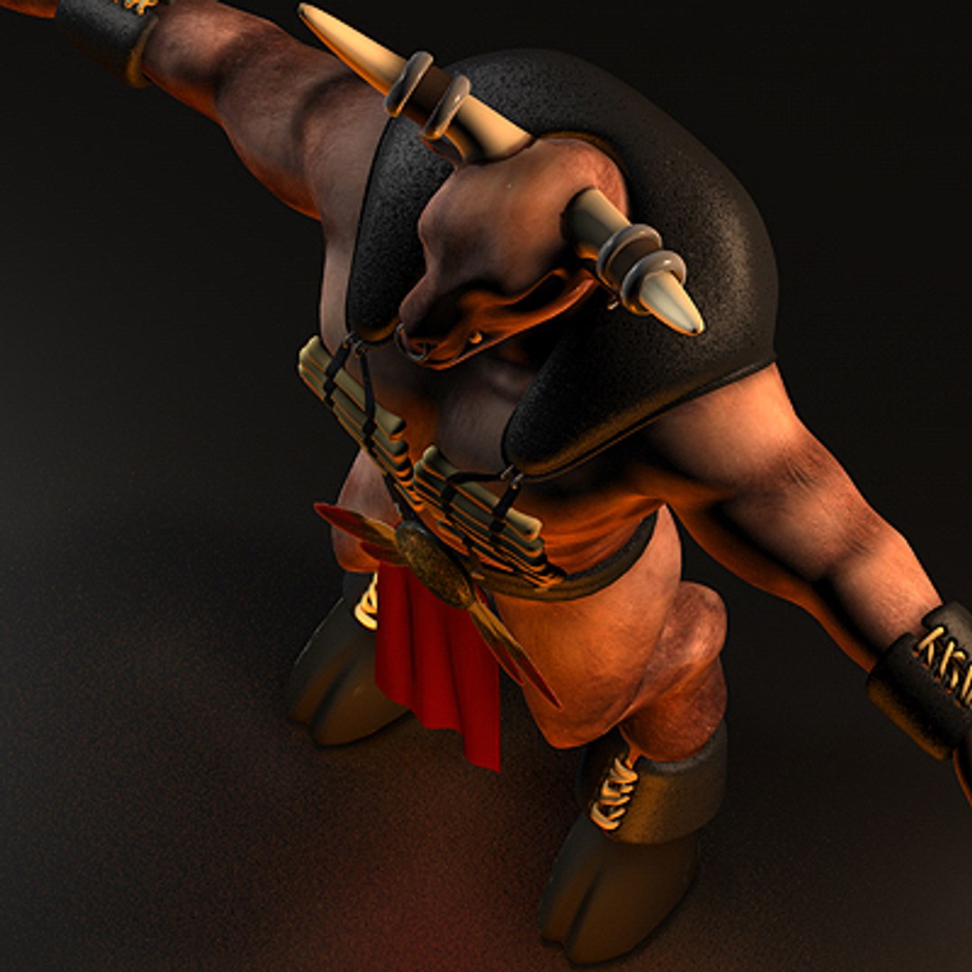 Minotaur Character 3d Model