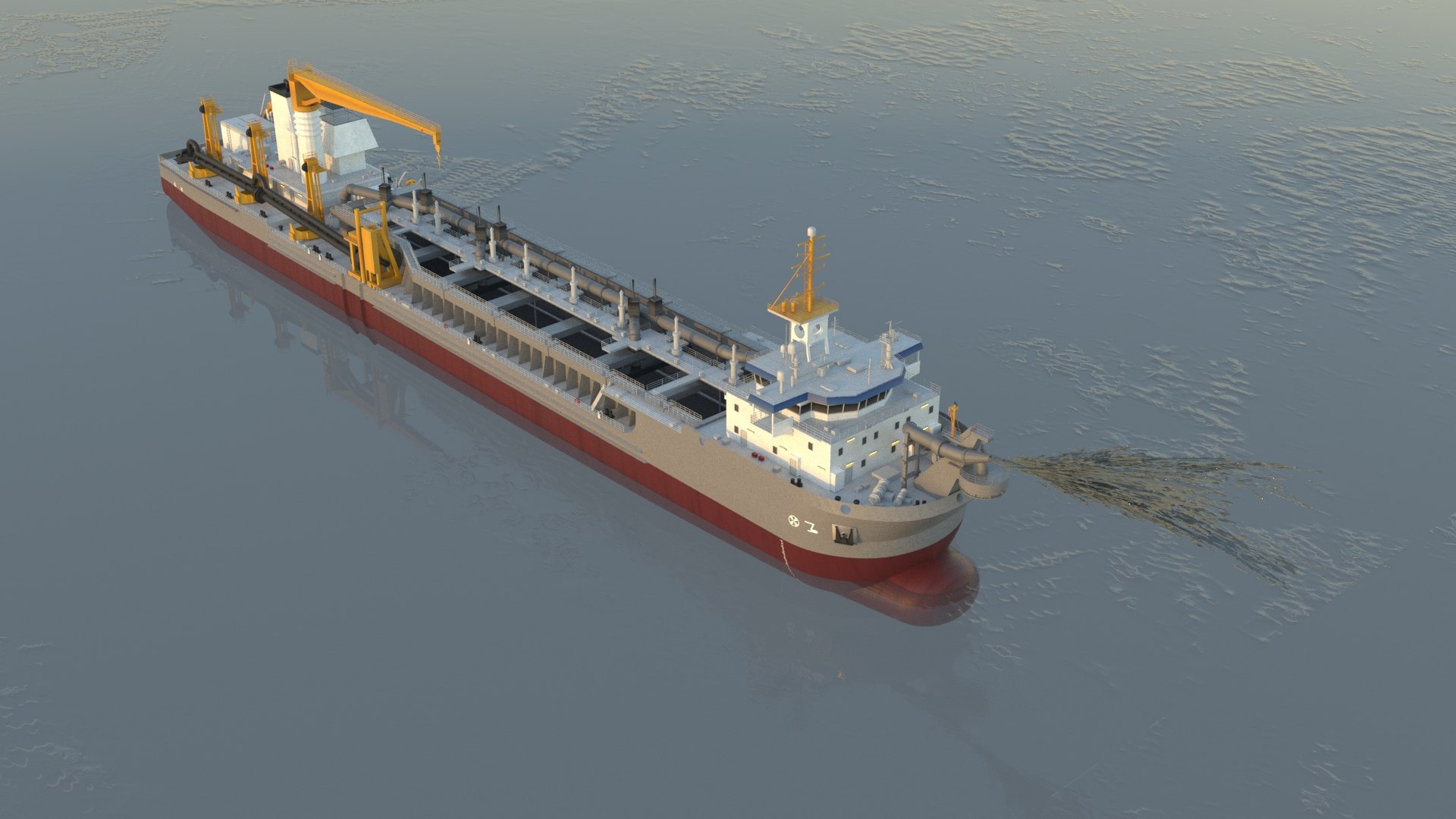 3D Model Dredger - TurboSquid 1861097