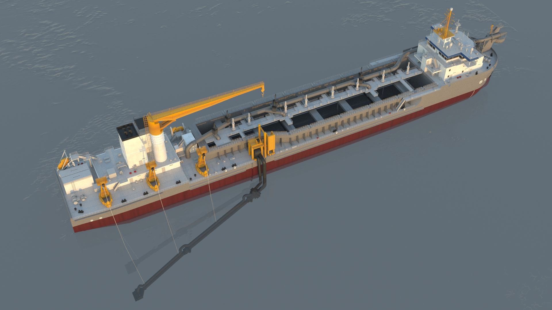 3D model Dredger - TurboSquid 1861097