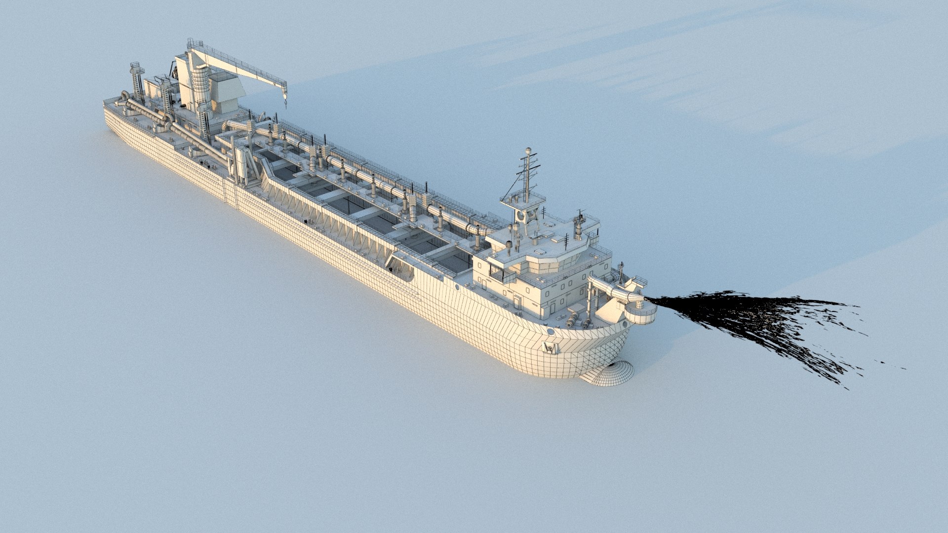 3D Model Dredger - TurboSquid 1861097