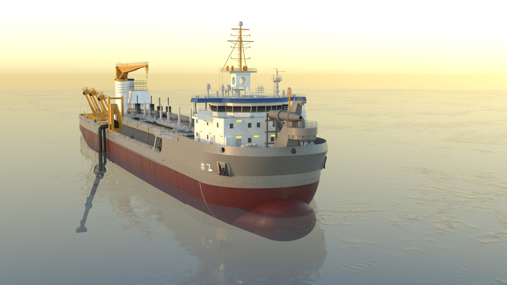 3D model Dredger - TurboSquid 1861097