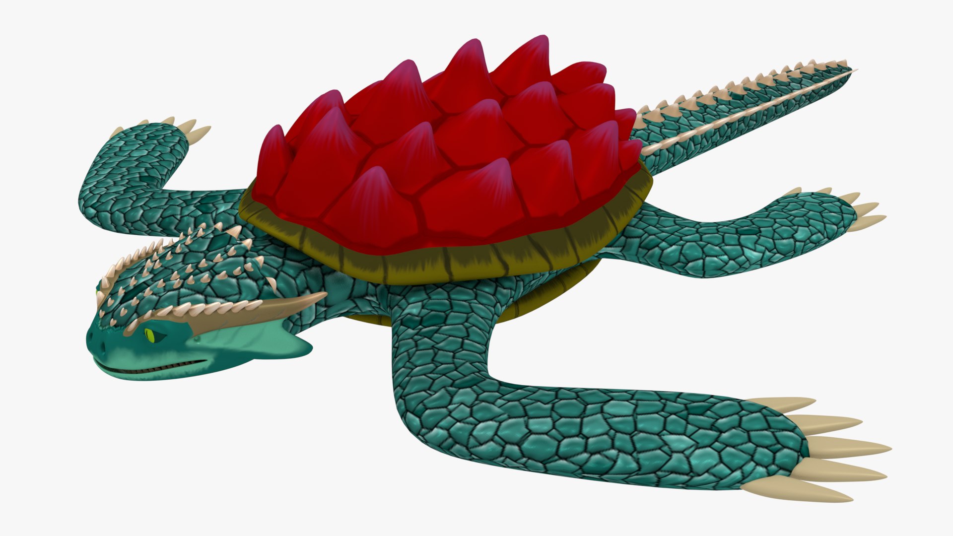 3D Dragon Turtle - TurboSquid 1312374