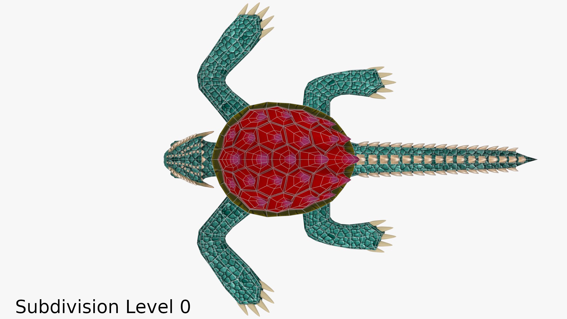 3D Dragon Turtle - TurboSquid 1312374