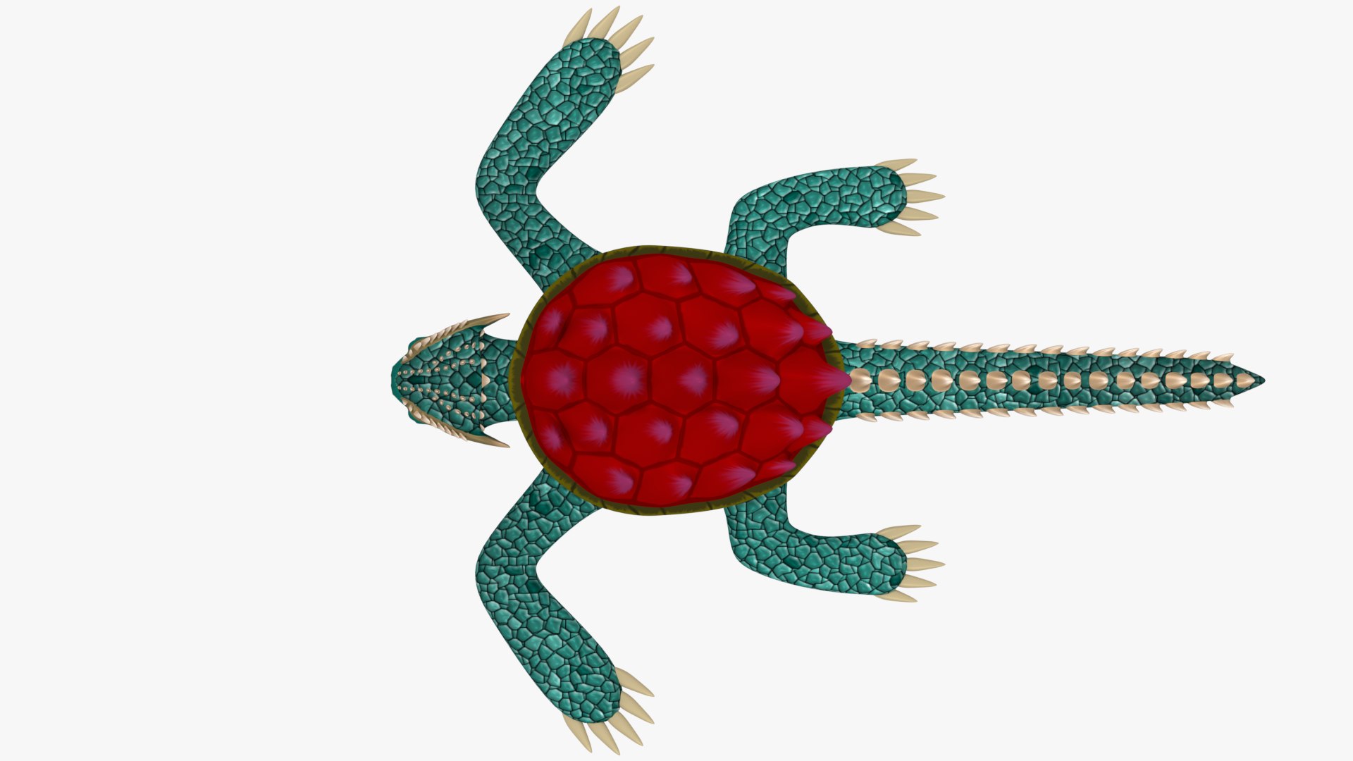 3D Dragon Turtle - TurboSquid 1312374