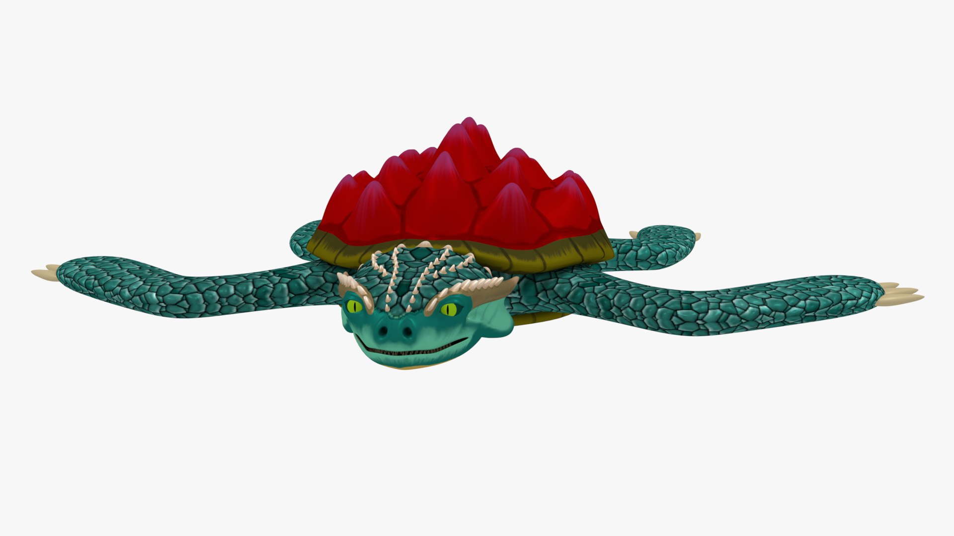 3D Dragon Turtle - TurboSquid 1312374