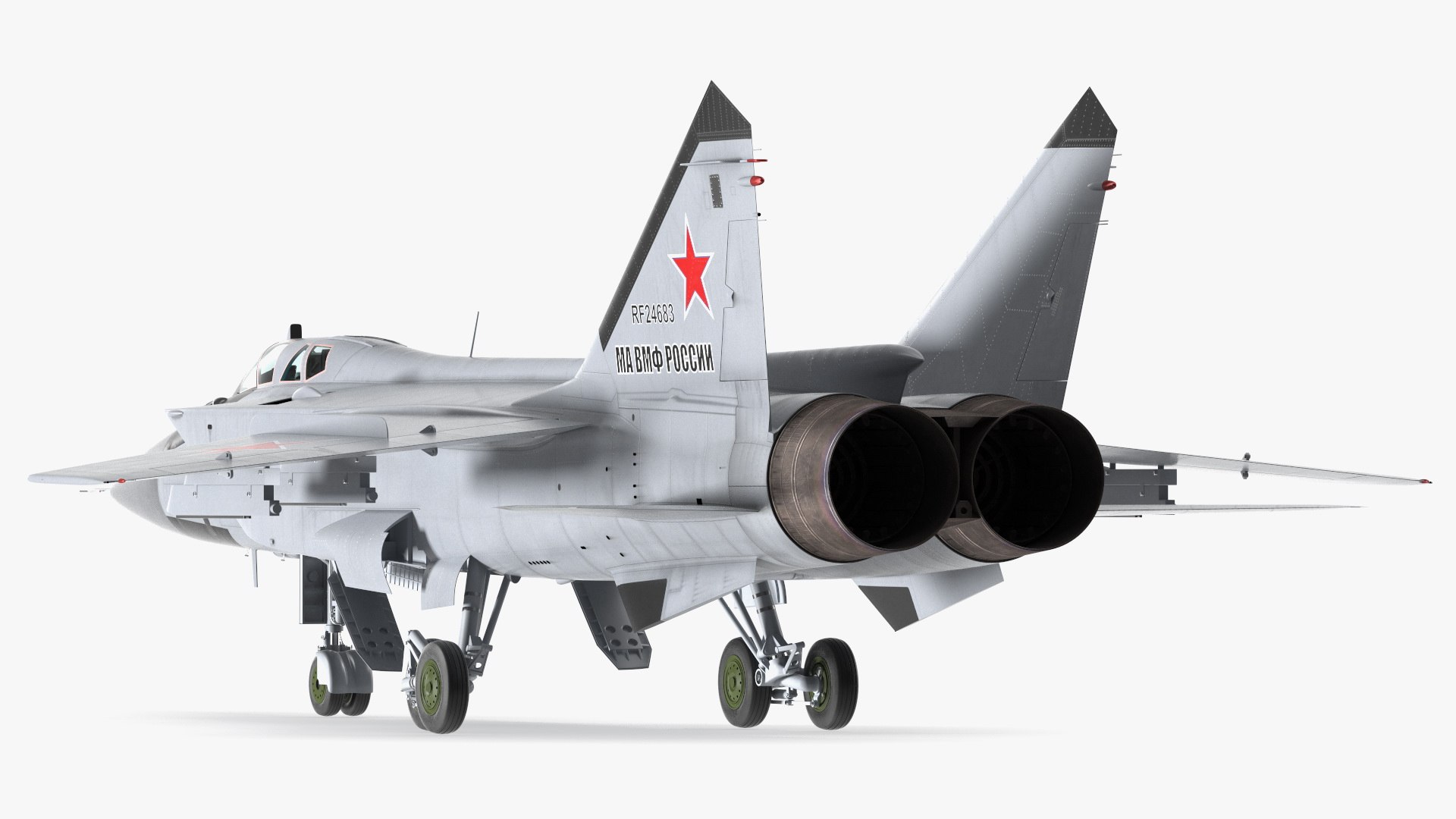 Mikoyan MiG-31 Supersonic Interceptor Aircraft Rigged 3D model ...
