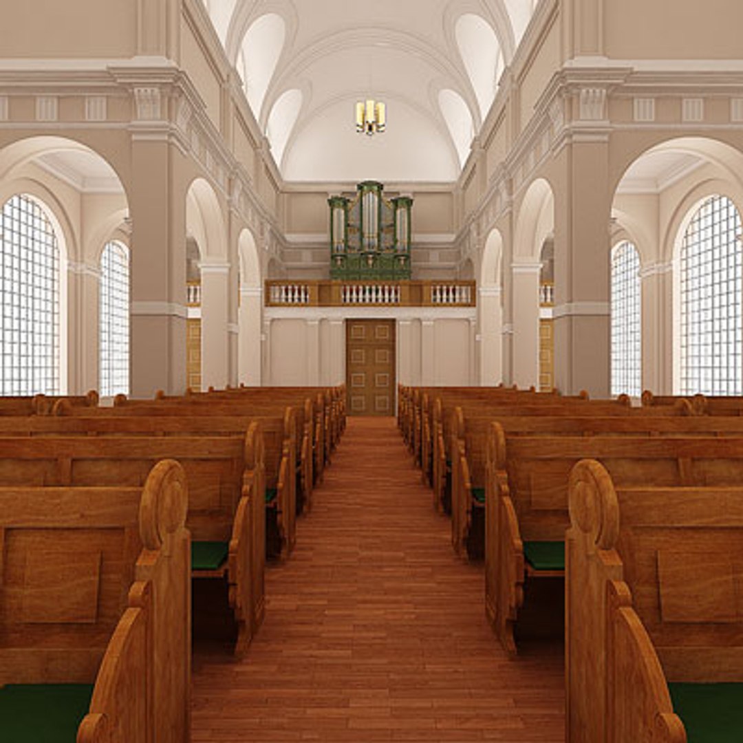 Catholic Church Interior 3d Max
