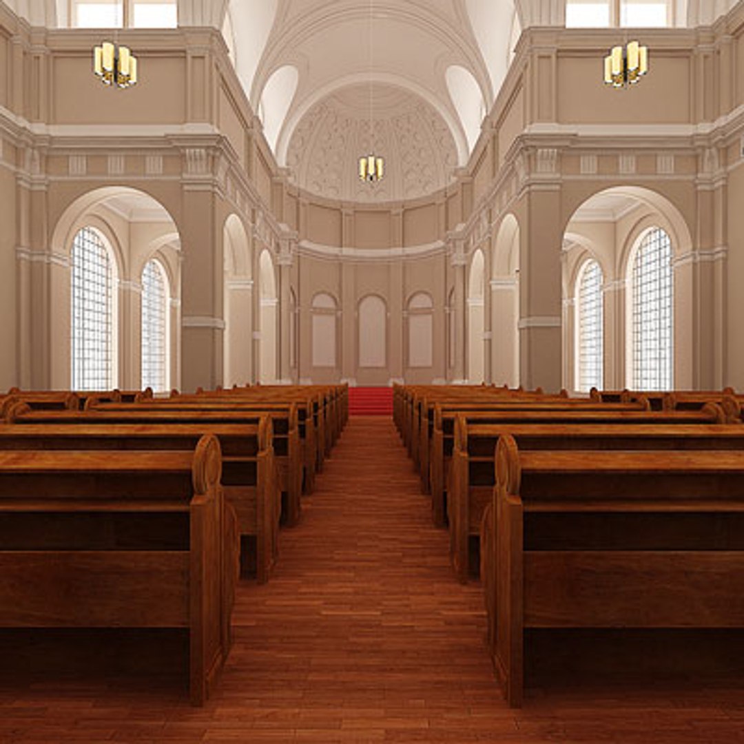 Catholic Church Interior 3d Max