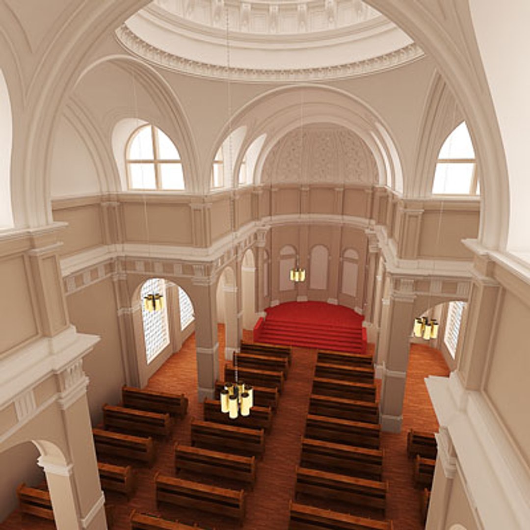 Catholic Church Interior 3d Max