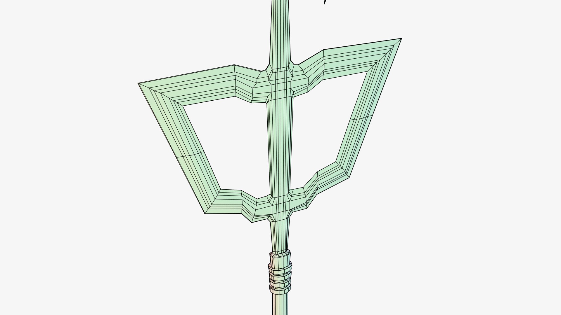 Metal Glaive Halberd Low Poly 3D Model - TurboSquid 1825121