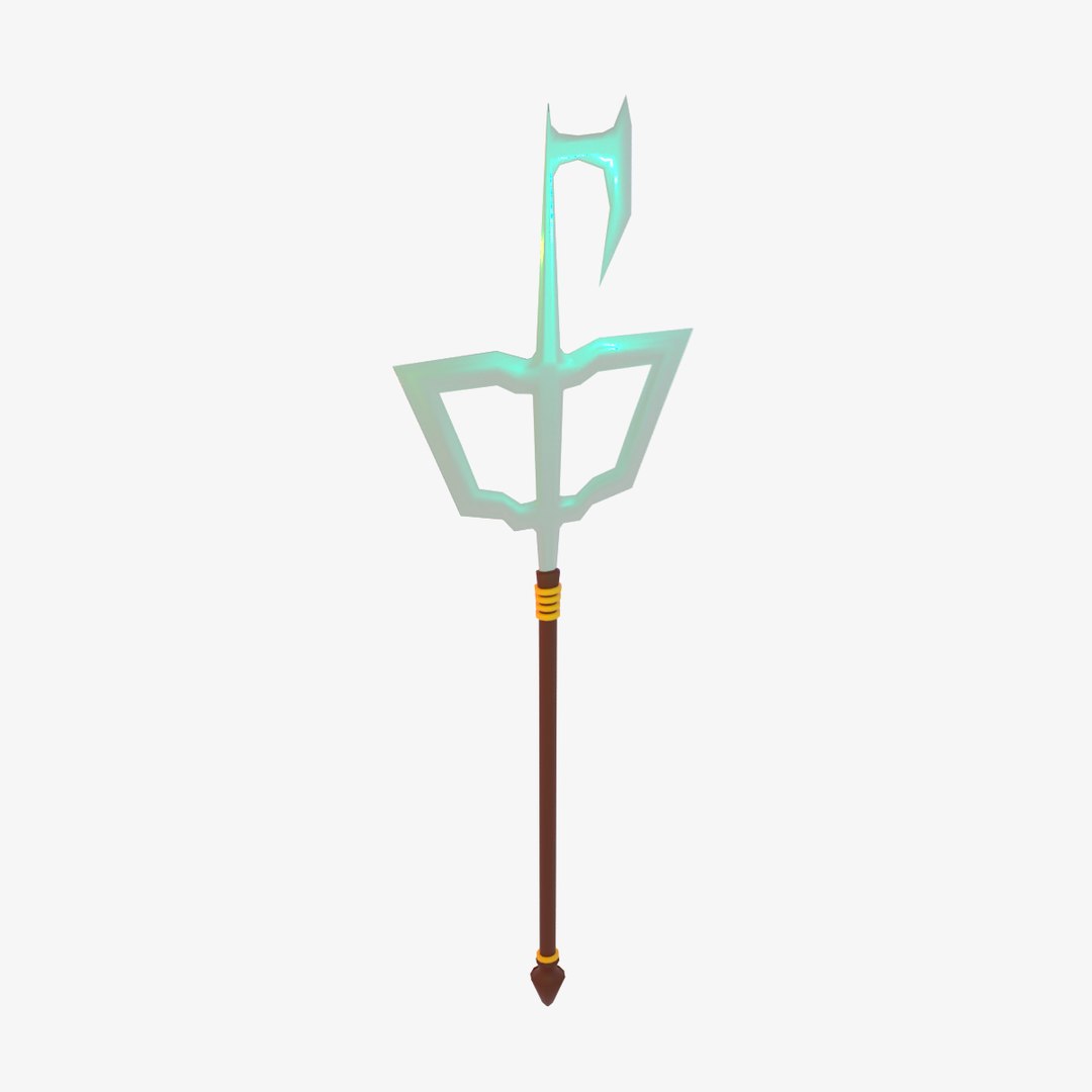 Metal glaive halberd low poly 3D model - TurboSquid 1825121