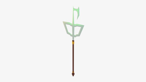 Metal glaive halberd low poly 3D model - TurboSquid 1825121