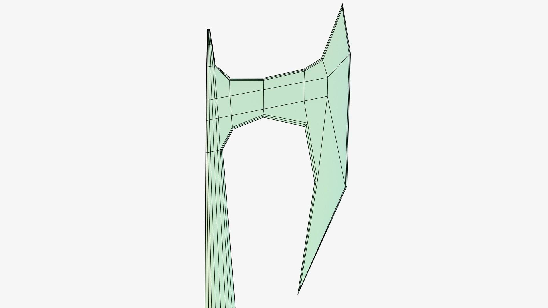 Metal Glaive Halberd Low Poly 3D Model - TurboSquid 1825121