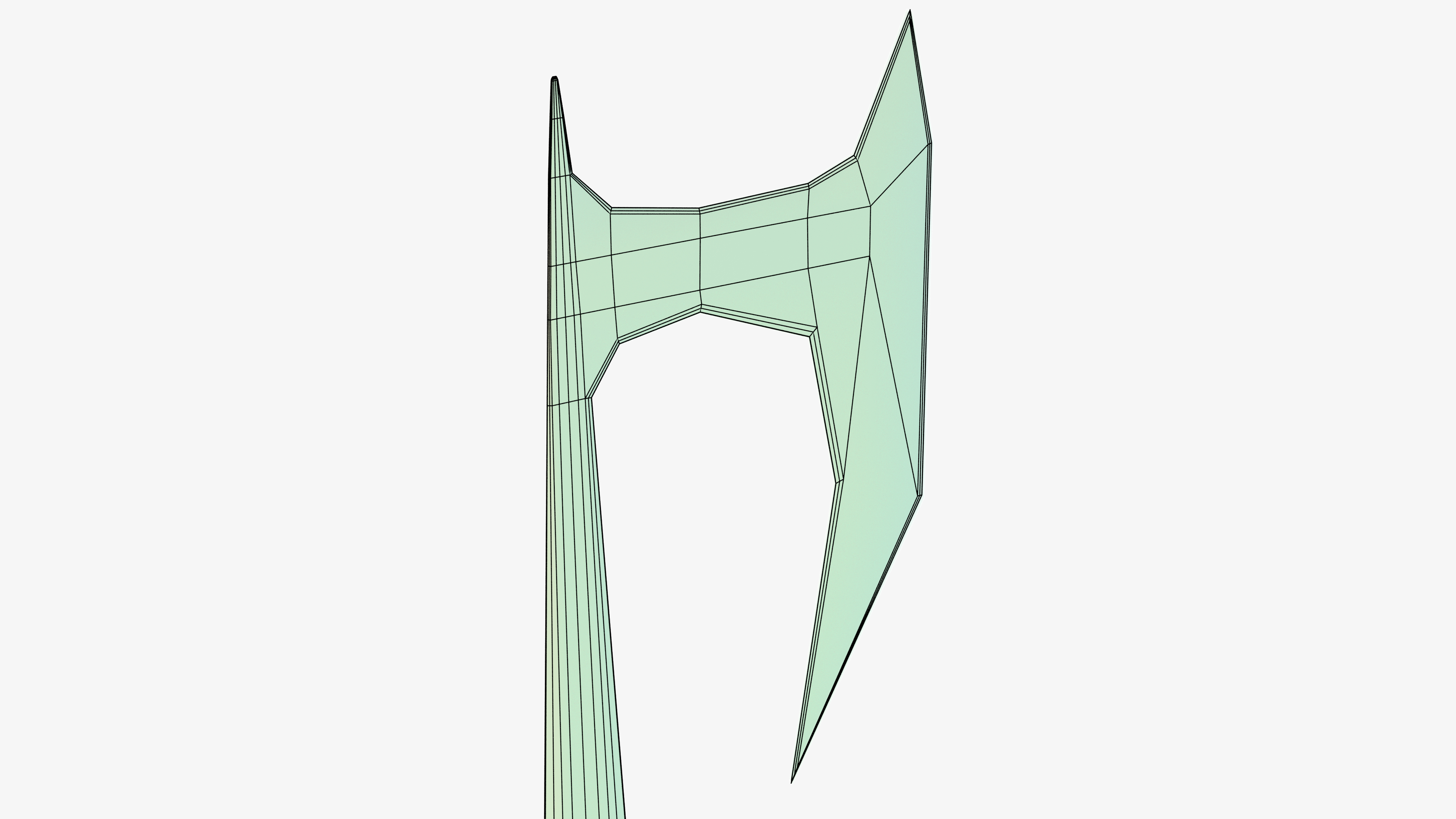 Metal glaive halberd low poly 3D model - TurboSquid 1825121