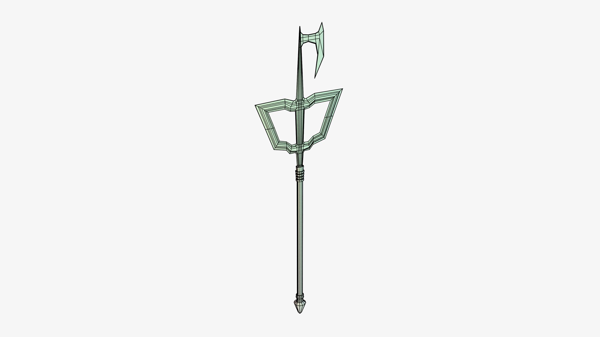 Metal Glaive Halberd Low Poly 3D Model - TurboSquid 1825121